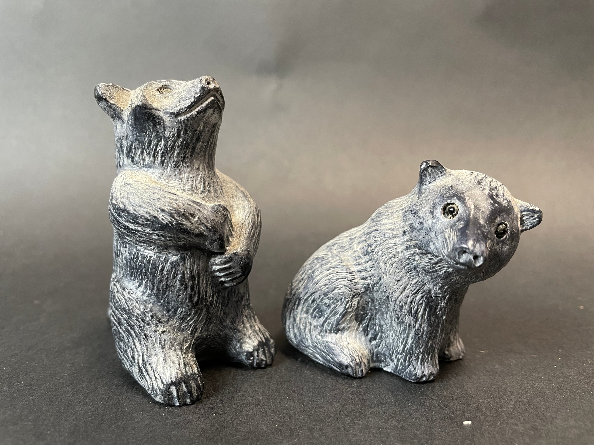 Pair Of Bear Statues Inuit Style #112223 | Auctionninja.com