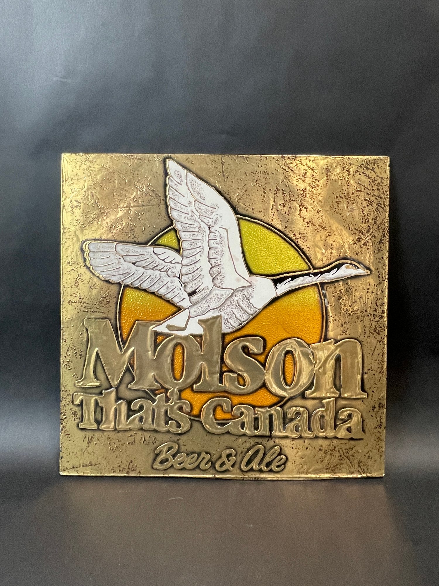 Vintage Molson Beer Sign #112235 | Auctionninja.com