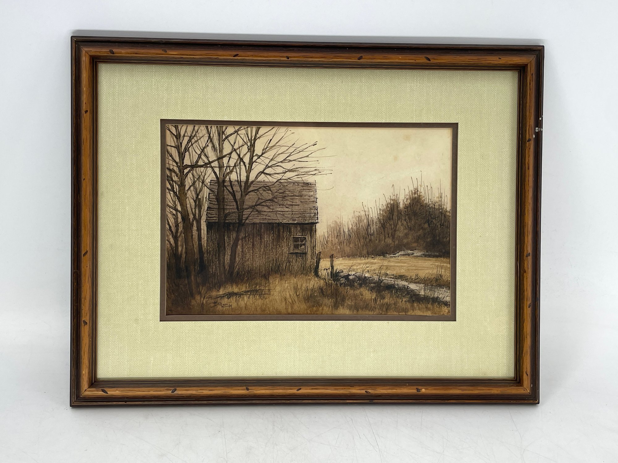 Barn Watercolor Signed Bill Ely, A Guilford, CT Artist #134499 ...
