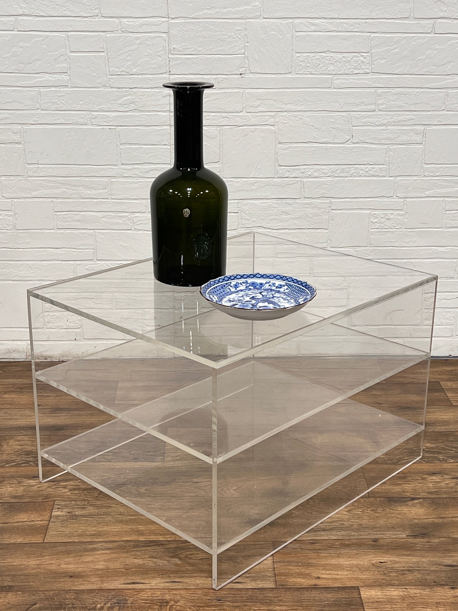 Mid Century Modern Lucite Multi Tiered Coffee Table #115408 ...