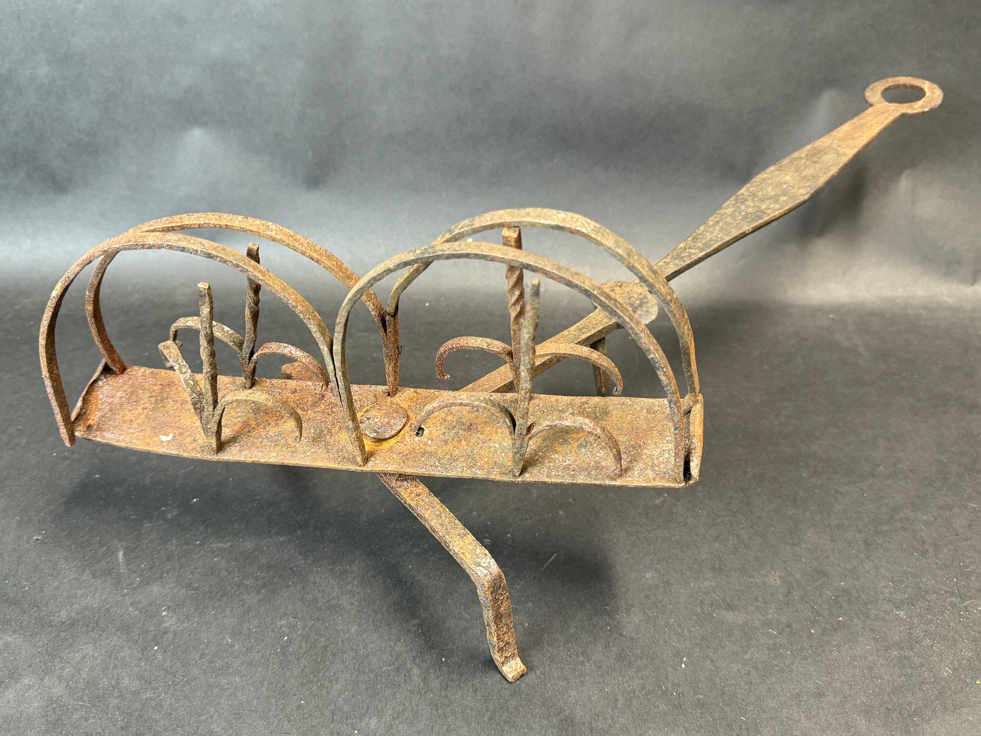 Wrought Iron Rotary Toaster #113296 | Auctionninja.com