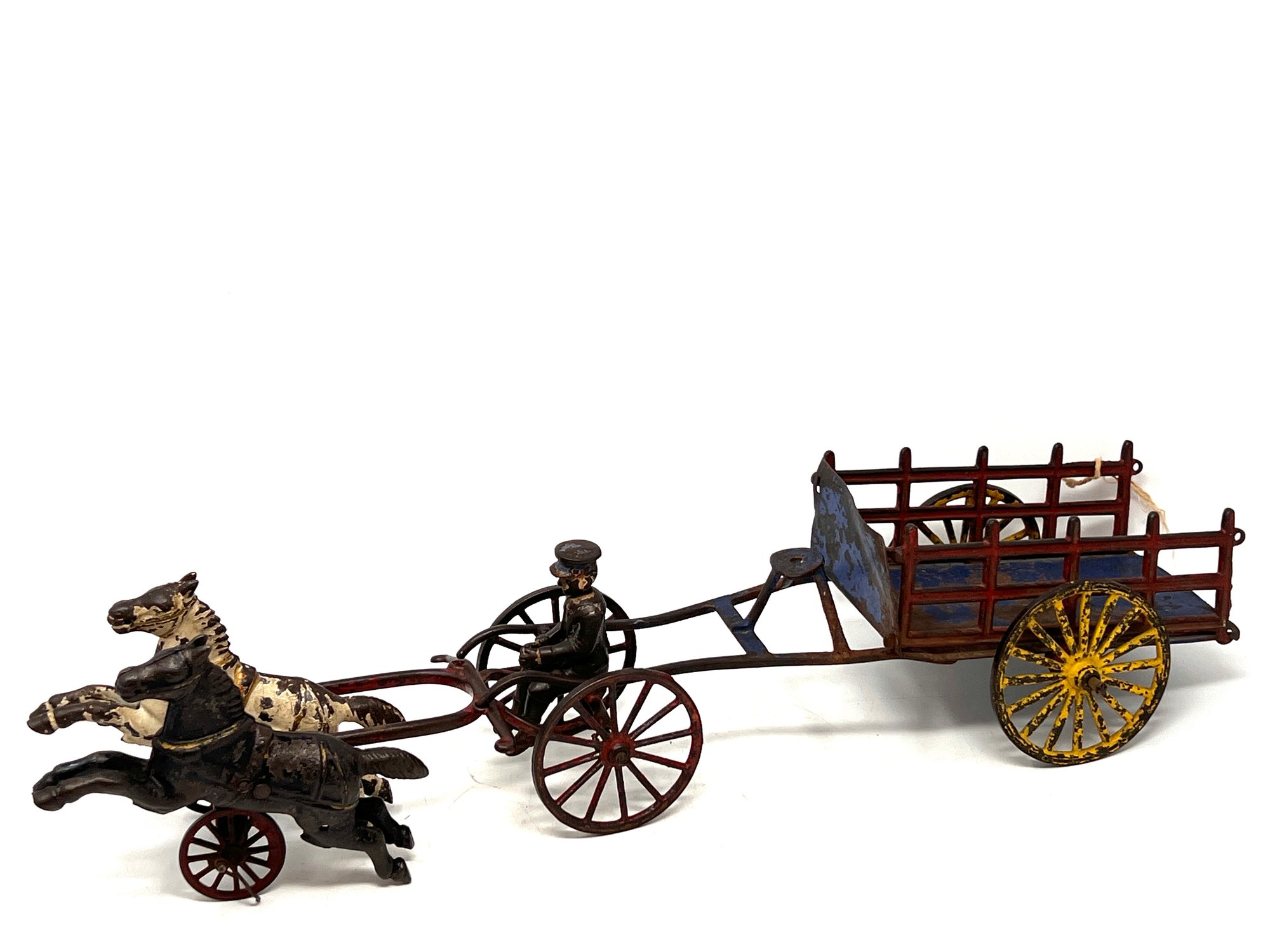 Antique Iron Horse Carriage Toy - As Is #115859 | Auctionninja.com