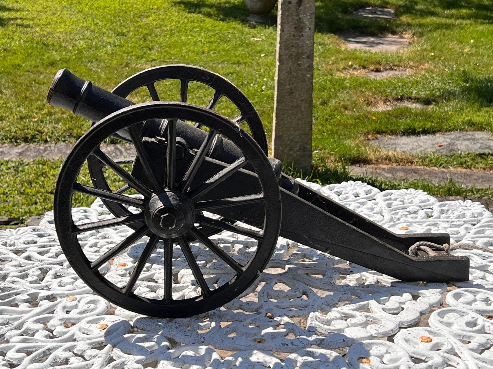 Cast Iron Signal Cannon 26" - Wheels 12" Diameter #111041 ...