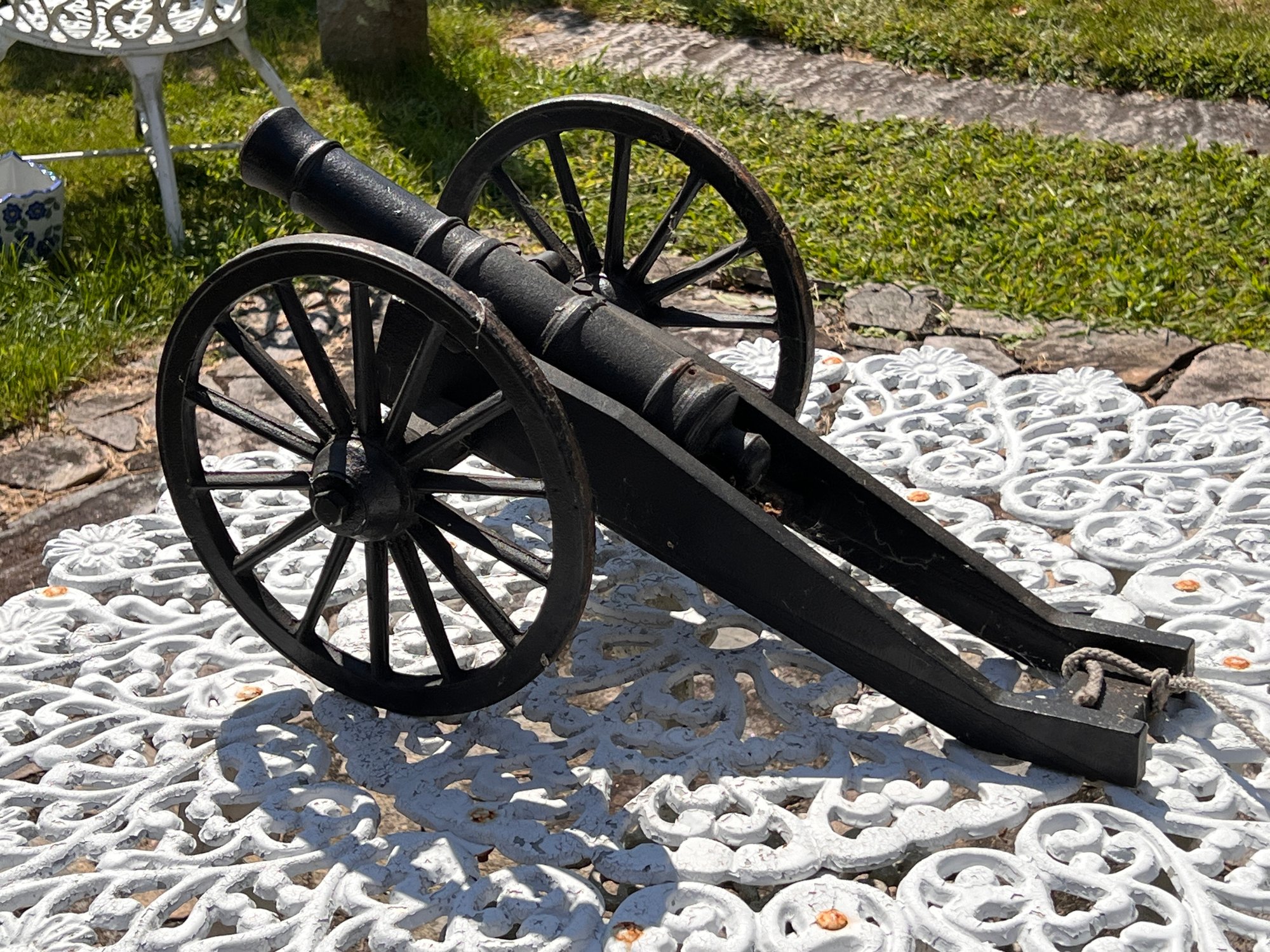 Cast Iron Signal Cannon 26" - Wheels 12" Diameter #111041 ...