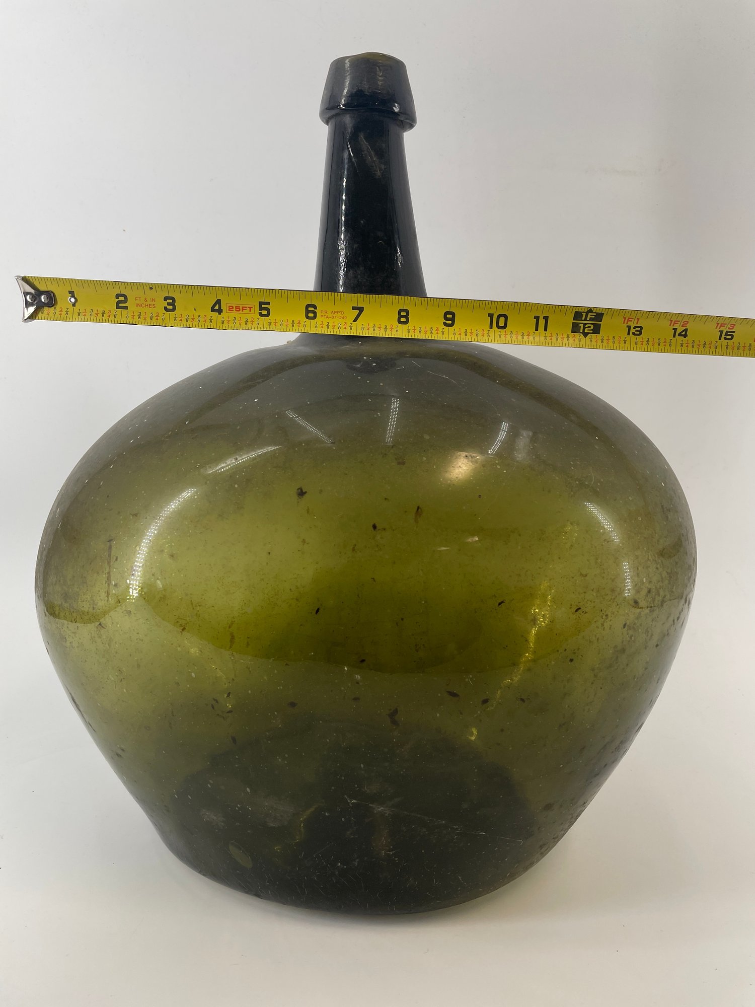 Antique 19th Century Demijohn Bottle W/ Pontil #158720 | Auctionninja.com