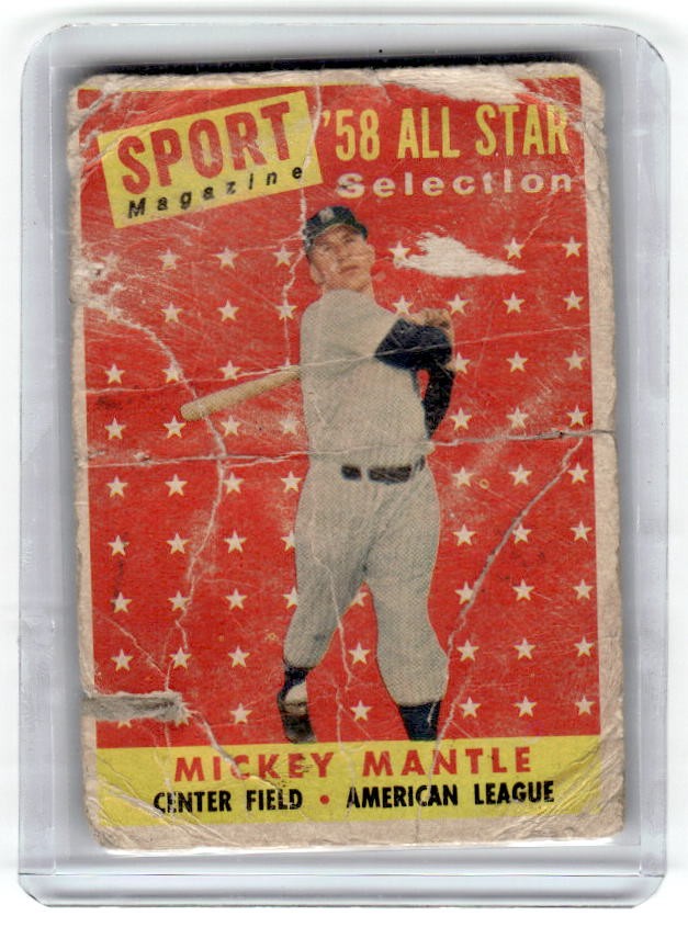 1958 Topps Mickey Mantle All Star #162470 | Auctionninja.com