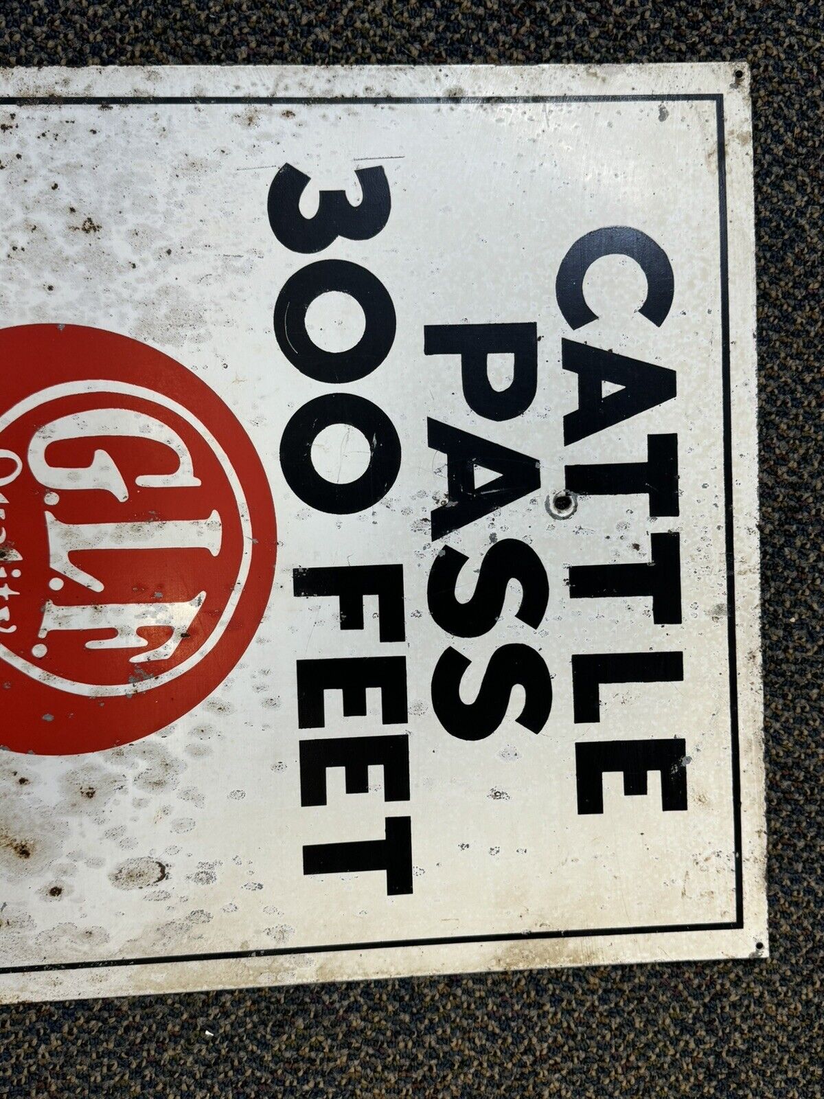 GLF Dairy Feeds Cattle Pass Tin Sign Advertising Farm #115326 ...