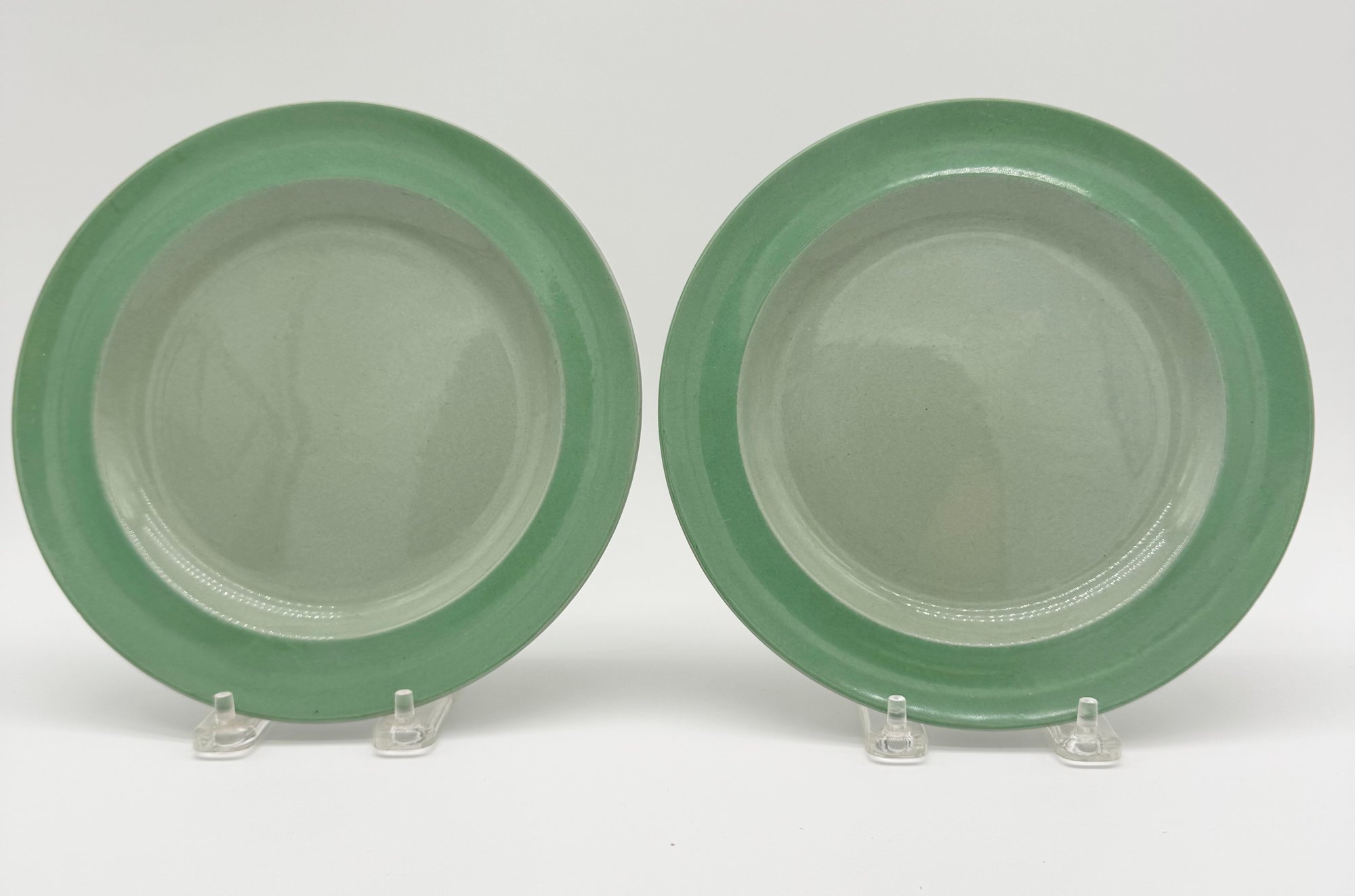 Pair Of Wedgwood Mint Green Colored Side Plates Made In The 1930s #1017 ...