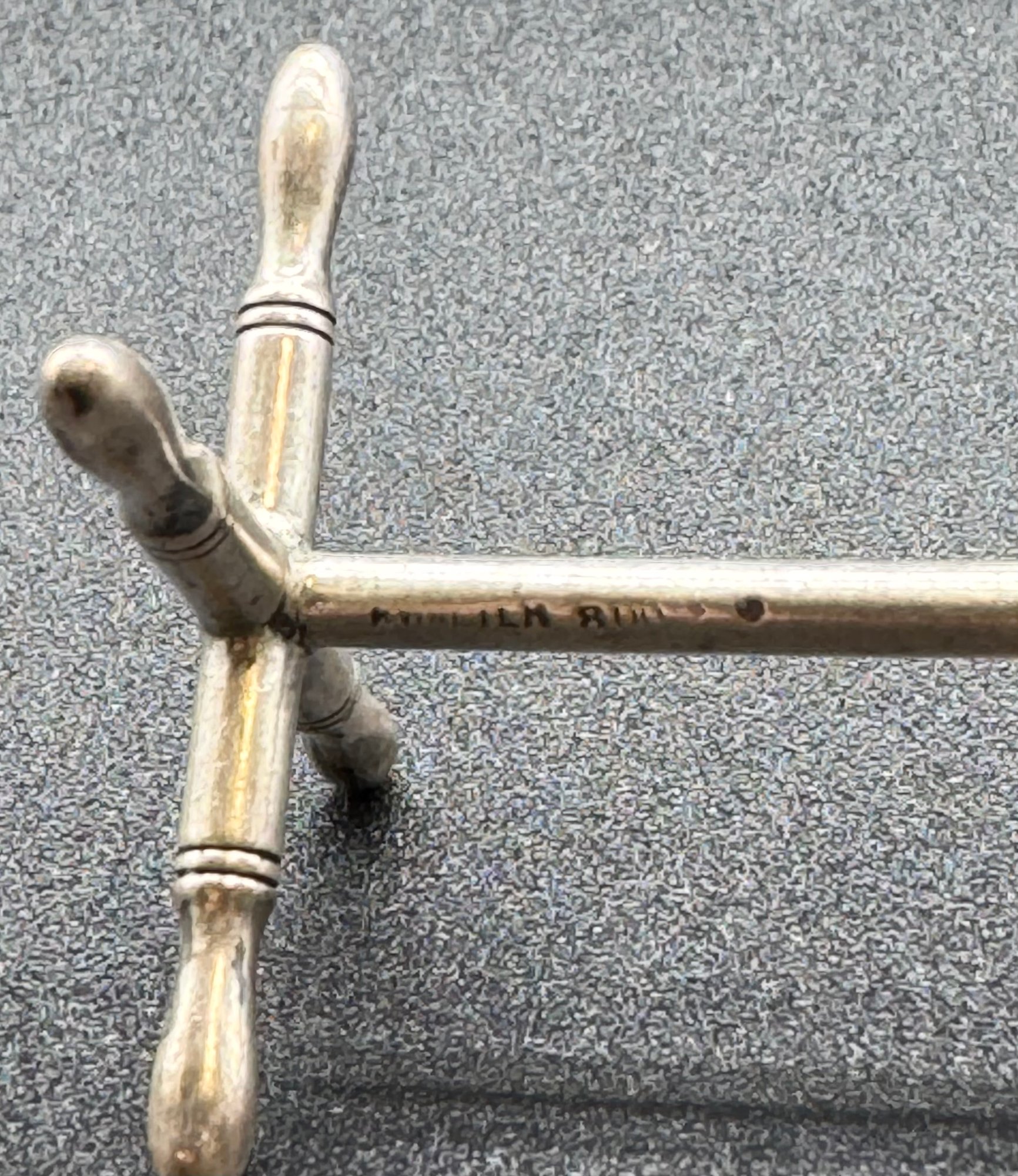 Silver X Form Knife Rests In .800 Silver Set Of 6 #1071 | Auctionninja.com