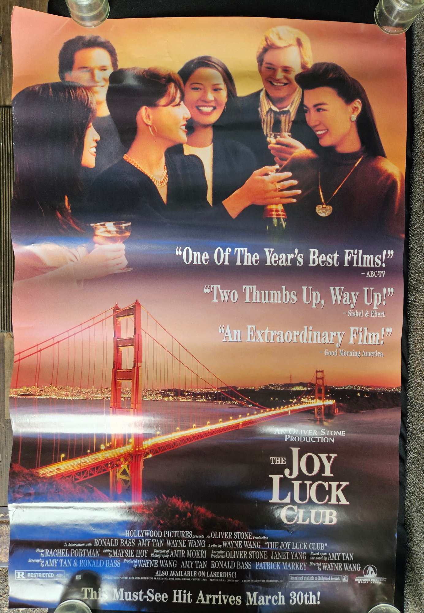 B124 - The Joy Luck Club Movie Poster - 1993 - 39.5"x 26" - Rolled ...