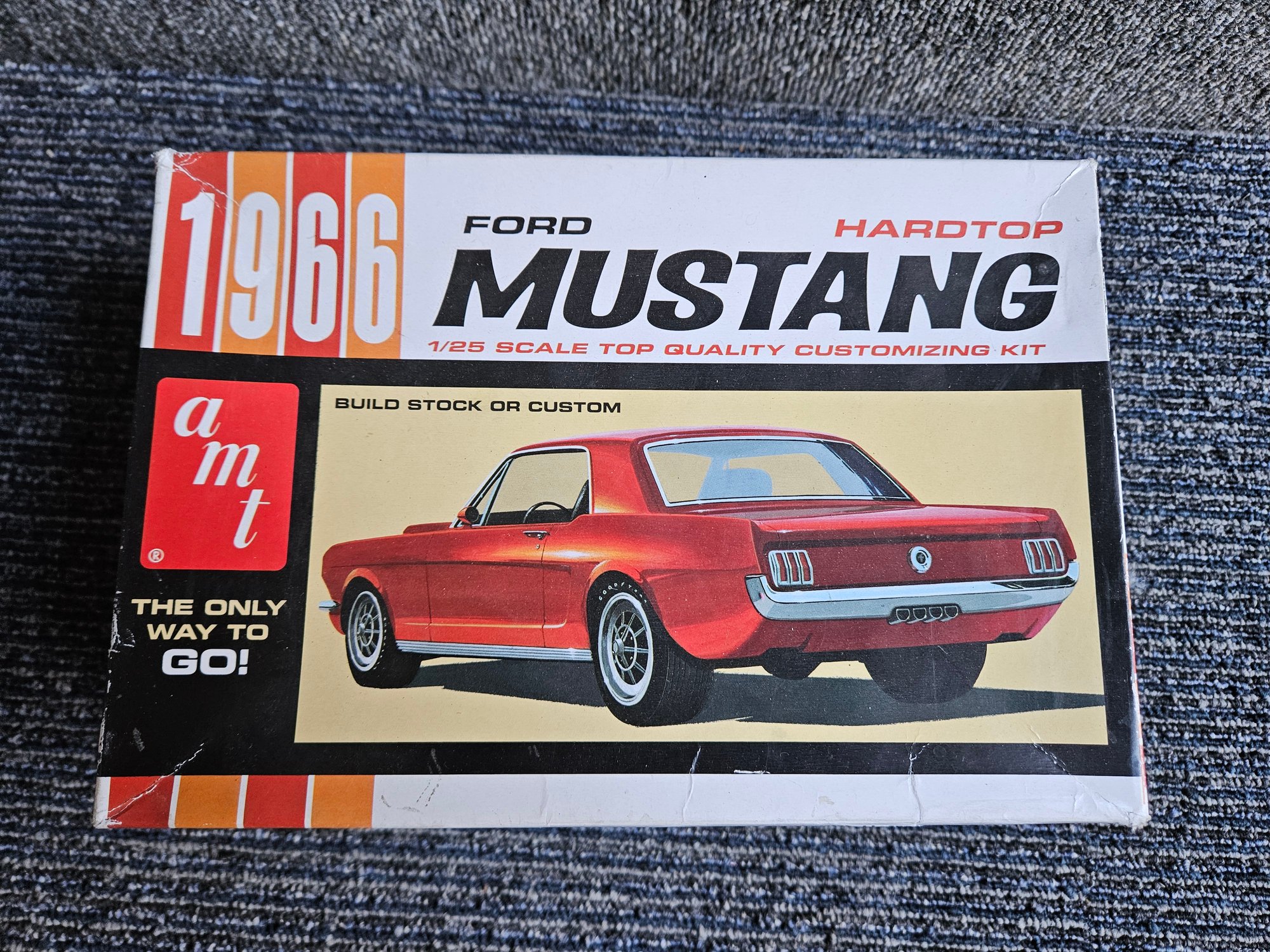 F17 - AMT 1966 Ford Mustang Model Kit - New Open Box #13394 ...