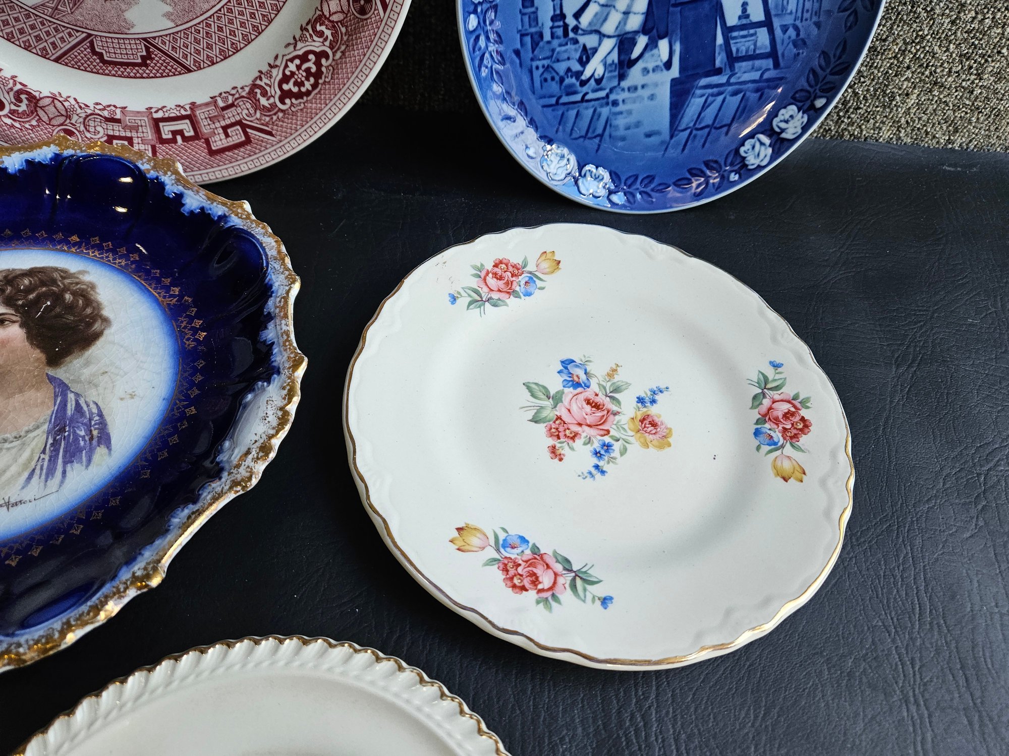 A139 - Antique And Vintage Plate Lot - Some 22K Gold Gilded - LOCAL ...