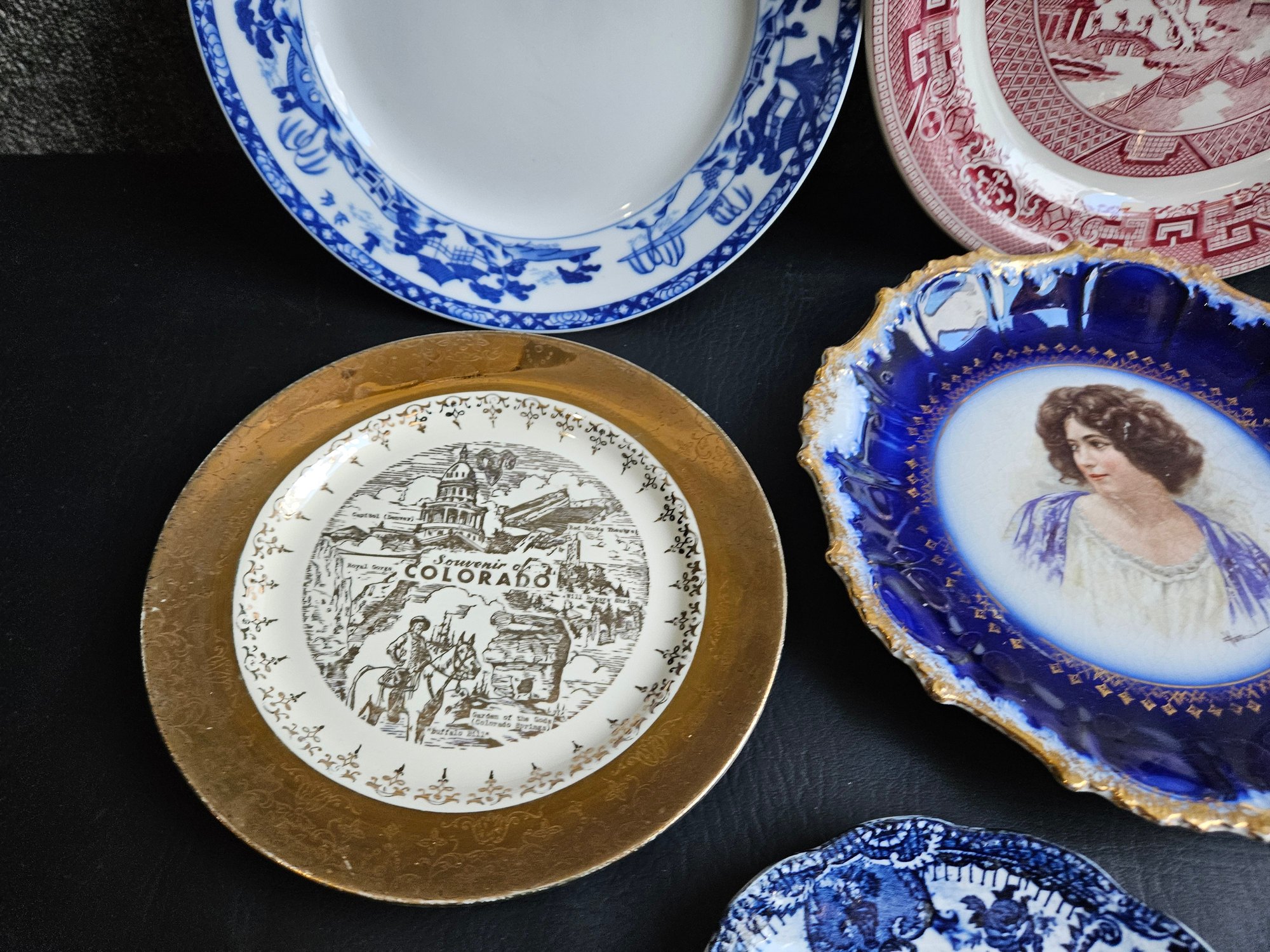 A139 - Antique And Vintage Plate Lot - Some 22K Gold Gilded - LOCAL ...