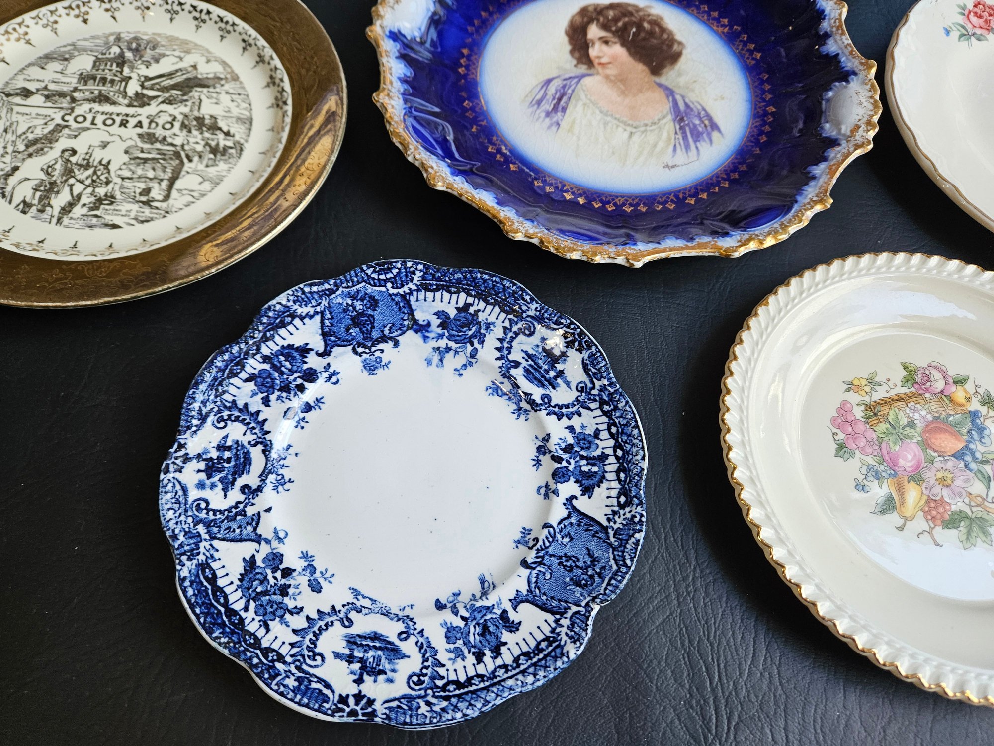 A139 - Antique And Vintage Plate Lot - Some 22K Gold Gilded - LOCAL ...