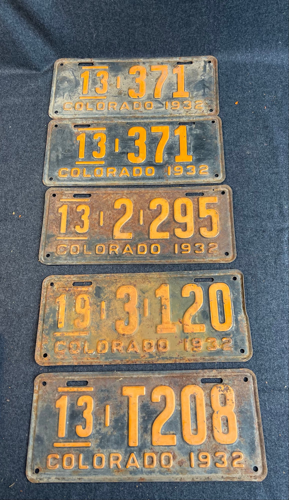 J68 1932 Colorado License Plates #10945 | Auctionninja.com