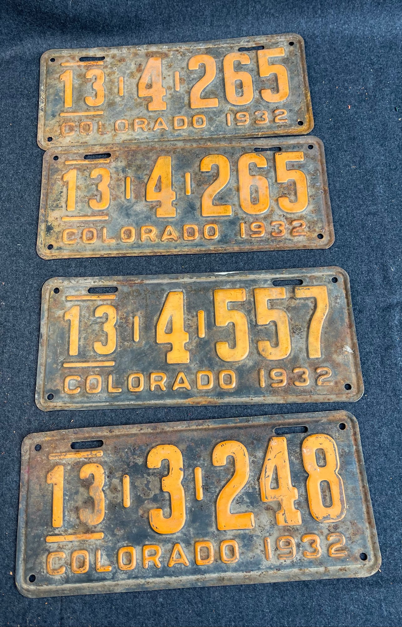 J69 1932 Colorado License Plates #10946 | Auctionninja.com
