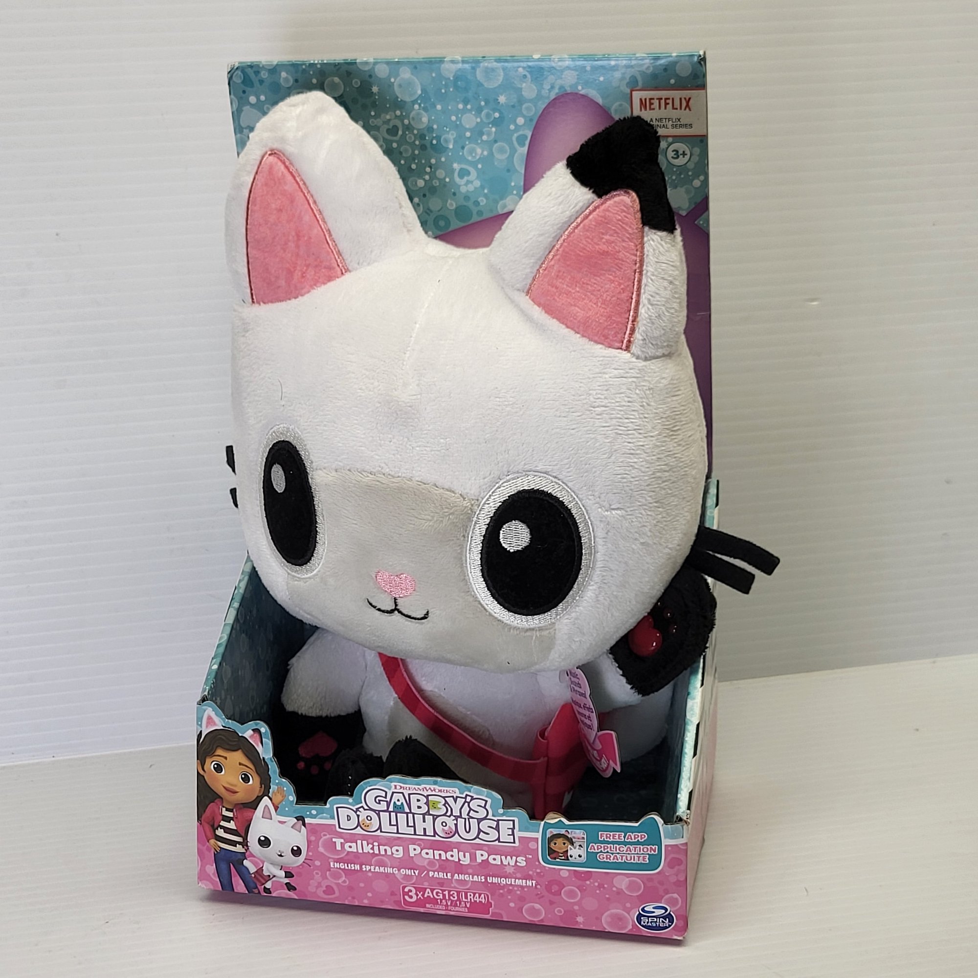 Gabbys Dollhouse Talking Pandy Paws Plush - Dreamworks Toy Sounds ...