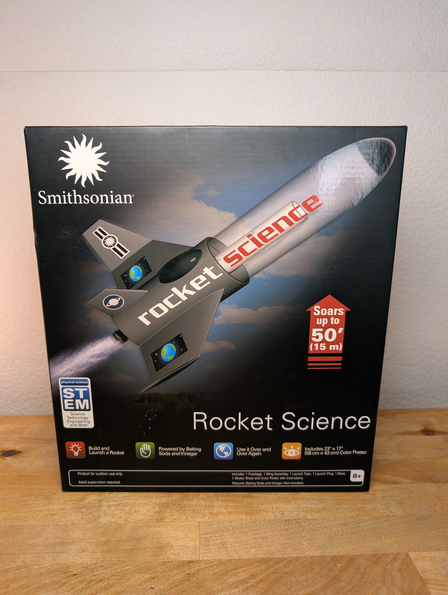 Smithsonian ROCKET SCIENCE Kit Build & Launch A Rocket Reusable STEM ...