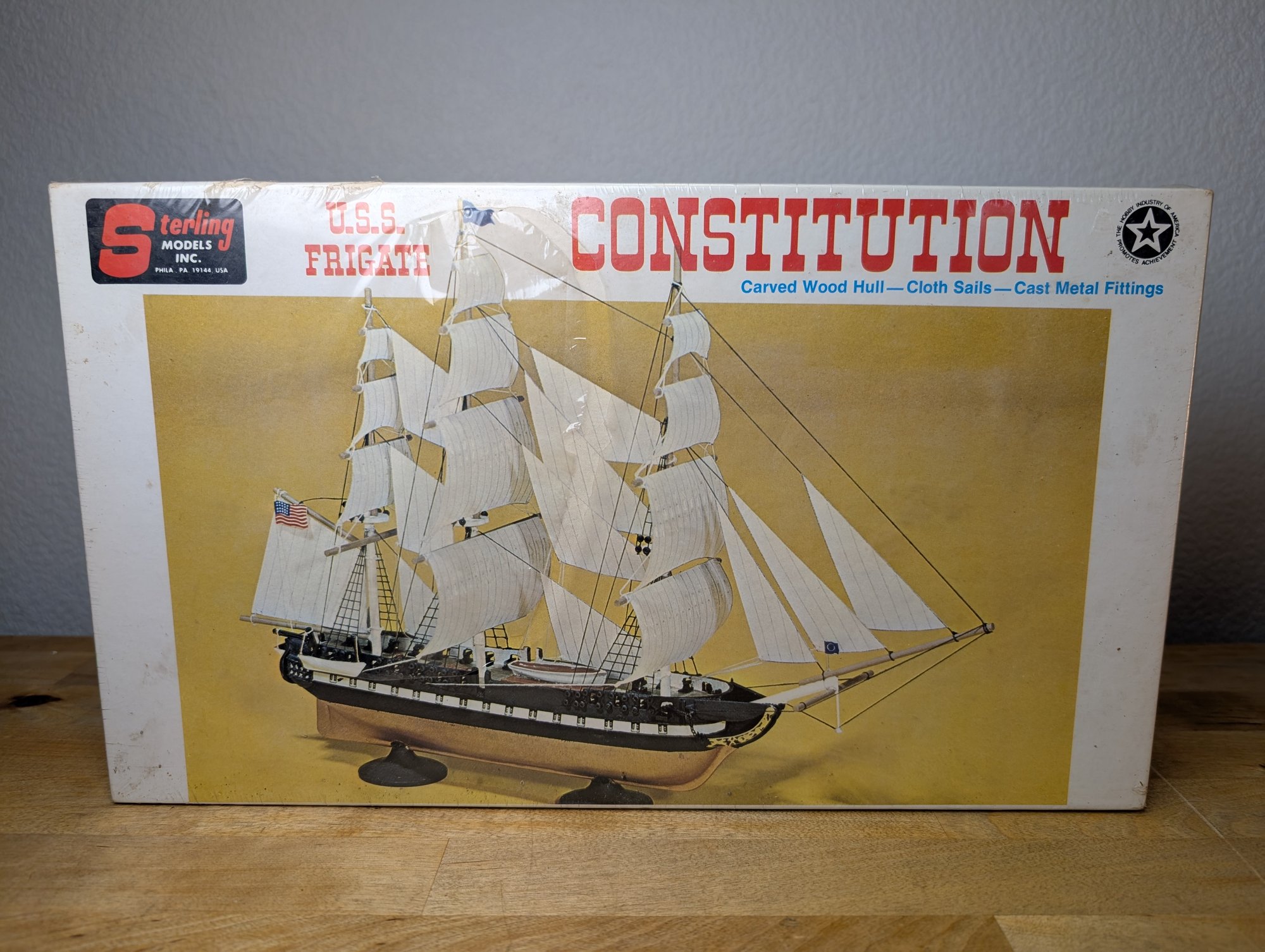 Sterling Model Kit - USS Frigate Constitution 11" New In Box #4035 ...