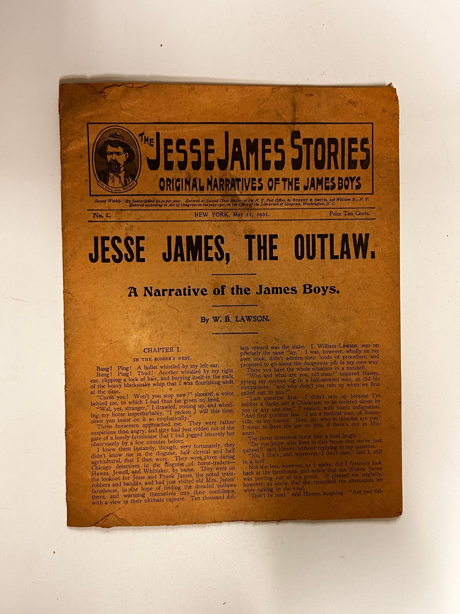 Antique Jesse James Stories Jesse James The Outlaw Newsprint Newspaper ...