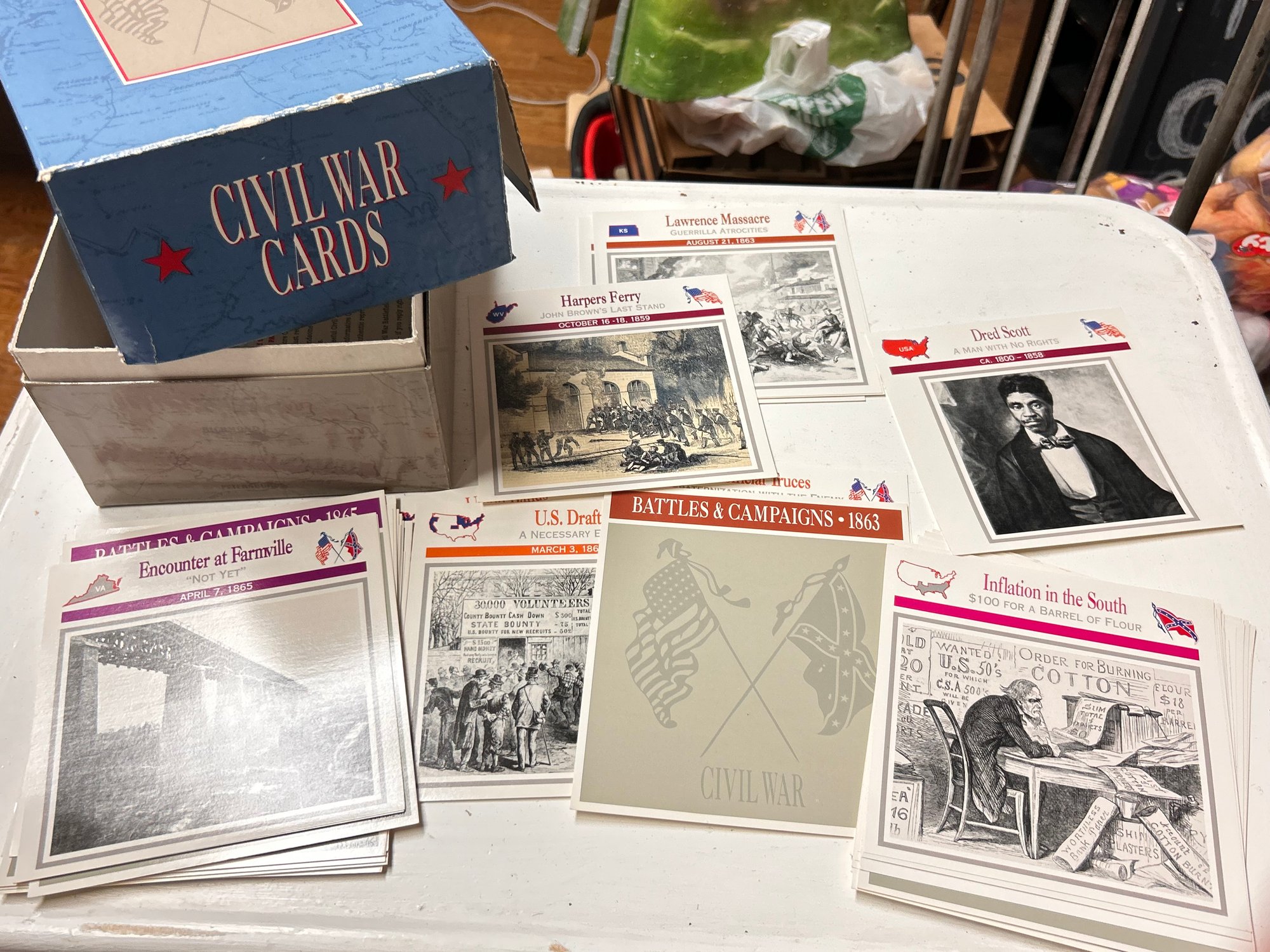 Vintage Civil War Cards Box Set Atlas Edition Military Historical ...