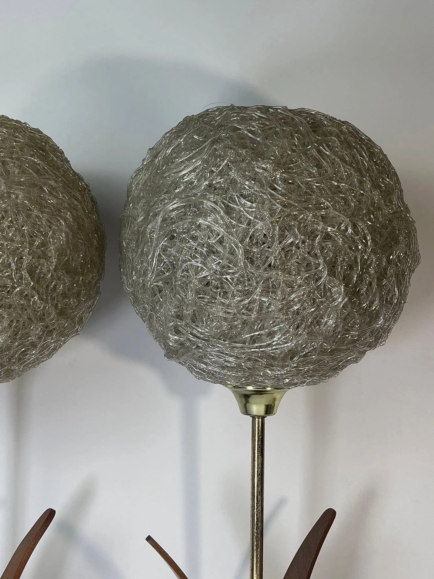 PAIR OF SENSATIONAL MID CENTURY MODERN SPAGHETTI TABLE LAMPS #2983 ...