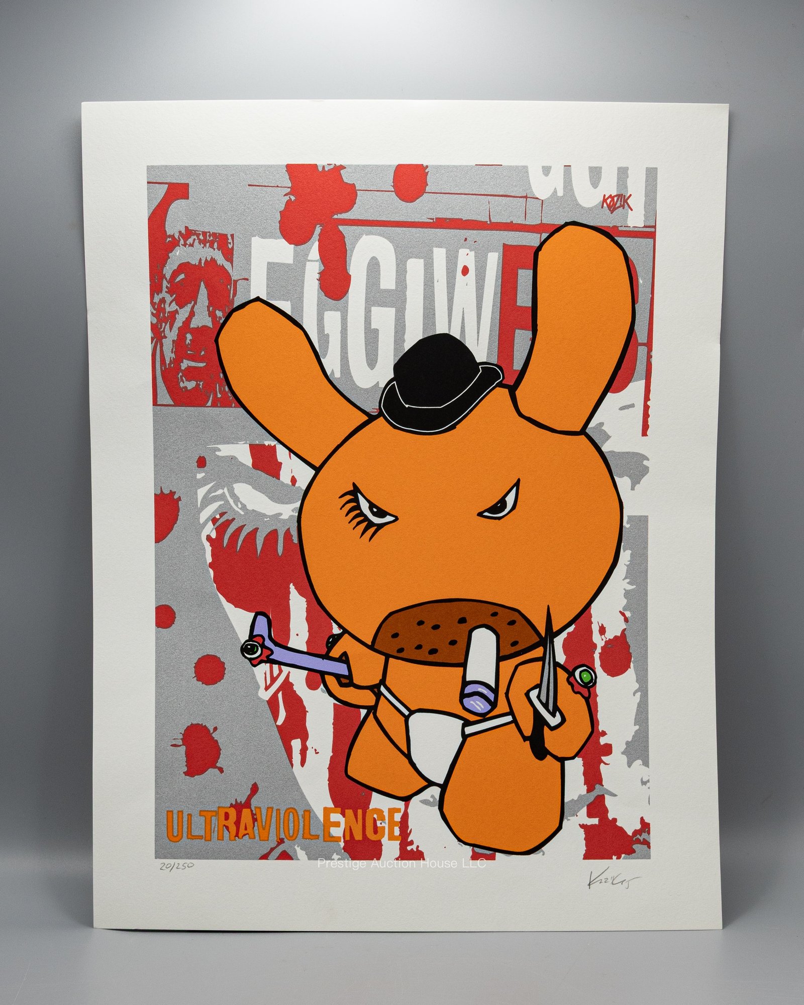 RARE FRANK KOZIK POP ART CLOCKWORK ORANGE SIGNED SERIGRAPH POSTER #3638 ...