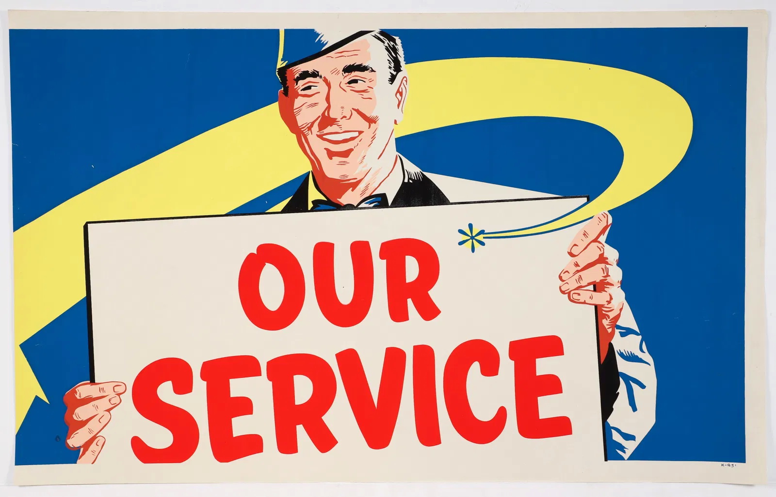 TWO VINTAGE 1950s AMERICAN GAS STATION POSTERS #2481 | Auctionninja.com
