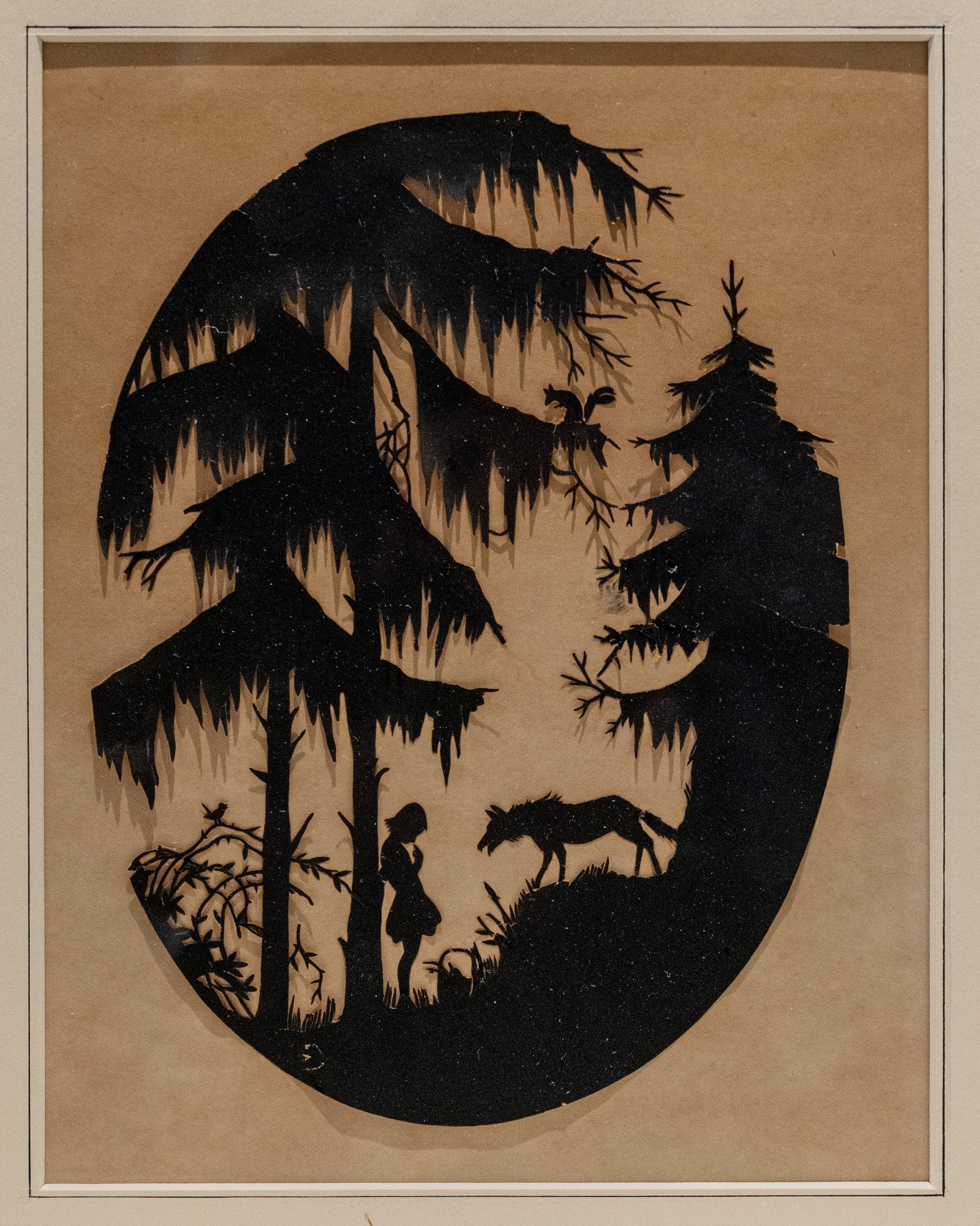 PAIR OF 1920s GERMAN SCHERENSCHNITTES PAPER CUT SILHOUETTES #3689 ...