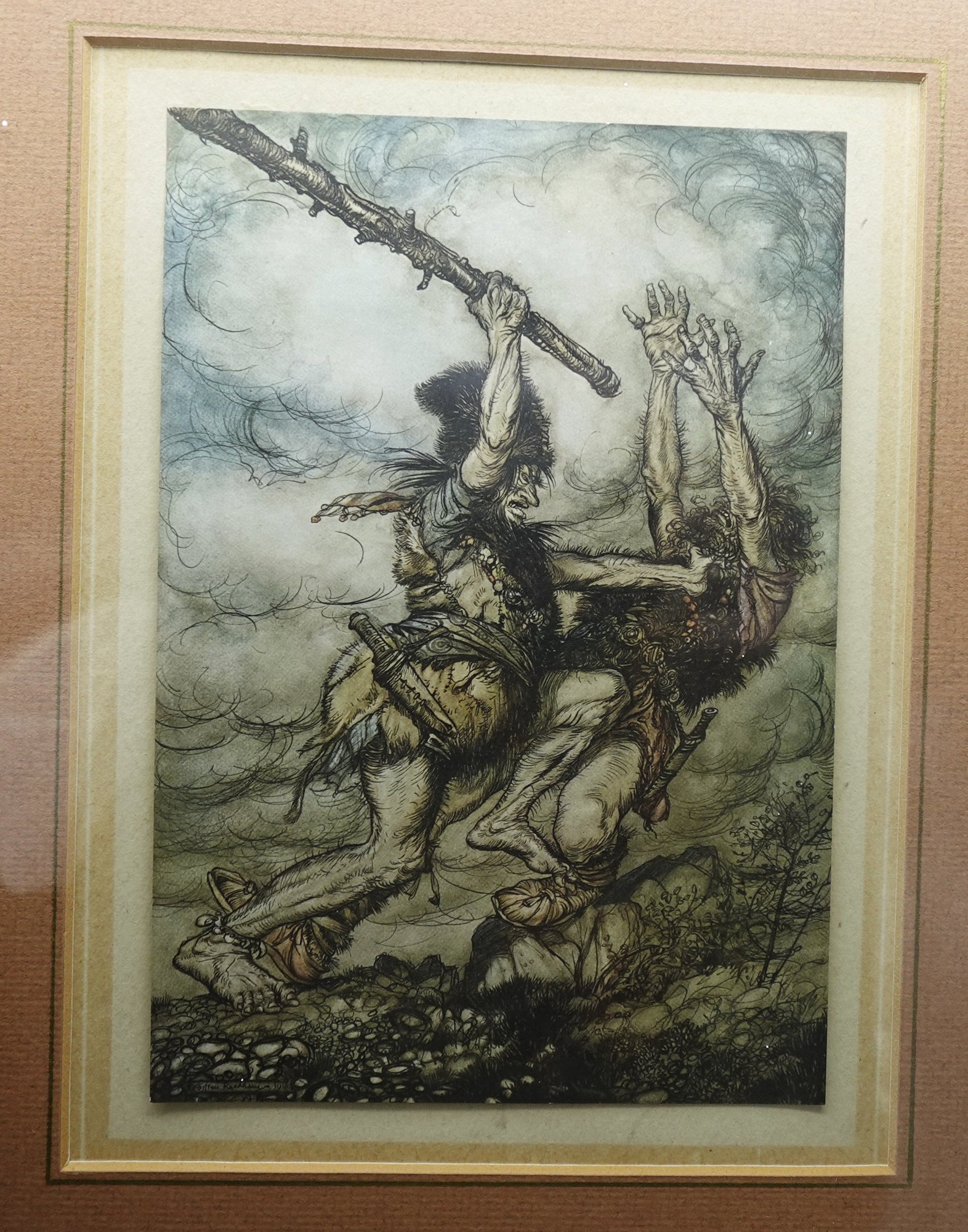 ORIGINAL 1910 CHROMO LITHOGRAPH BY ARTHUR RACKHAM ILLUSTRATION #1866 ...
