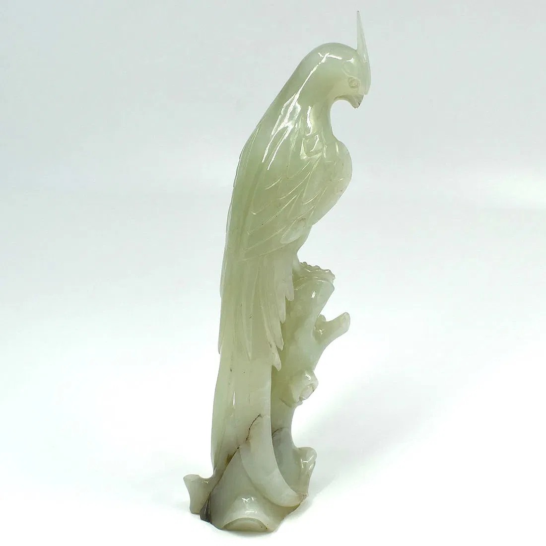 LARGE EARLY CHINESE JADE BIRD SCULPTURE STATUE #2985 | Auctionninja.com