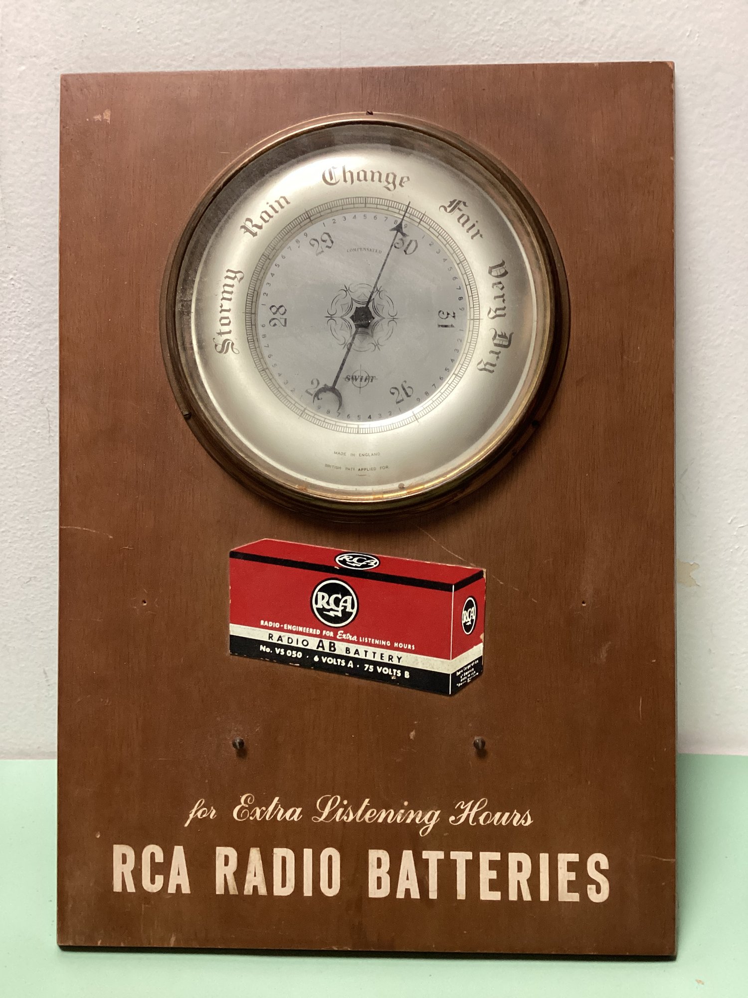 Vintage RCA Radio Batteries Advertising Hygrometer #36295 ...