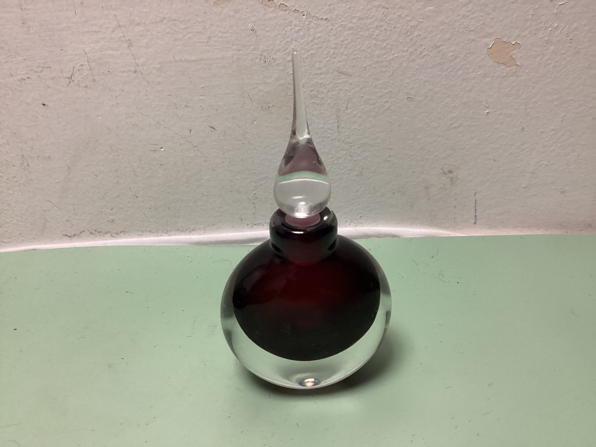Vandermark Signed Art Glass Perfume Bottle #36653 | Auctionninja.com
