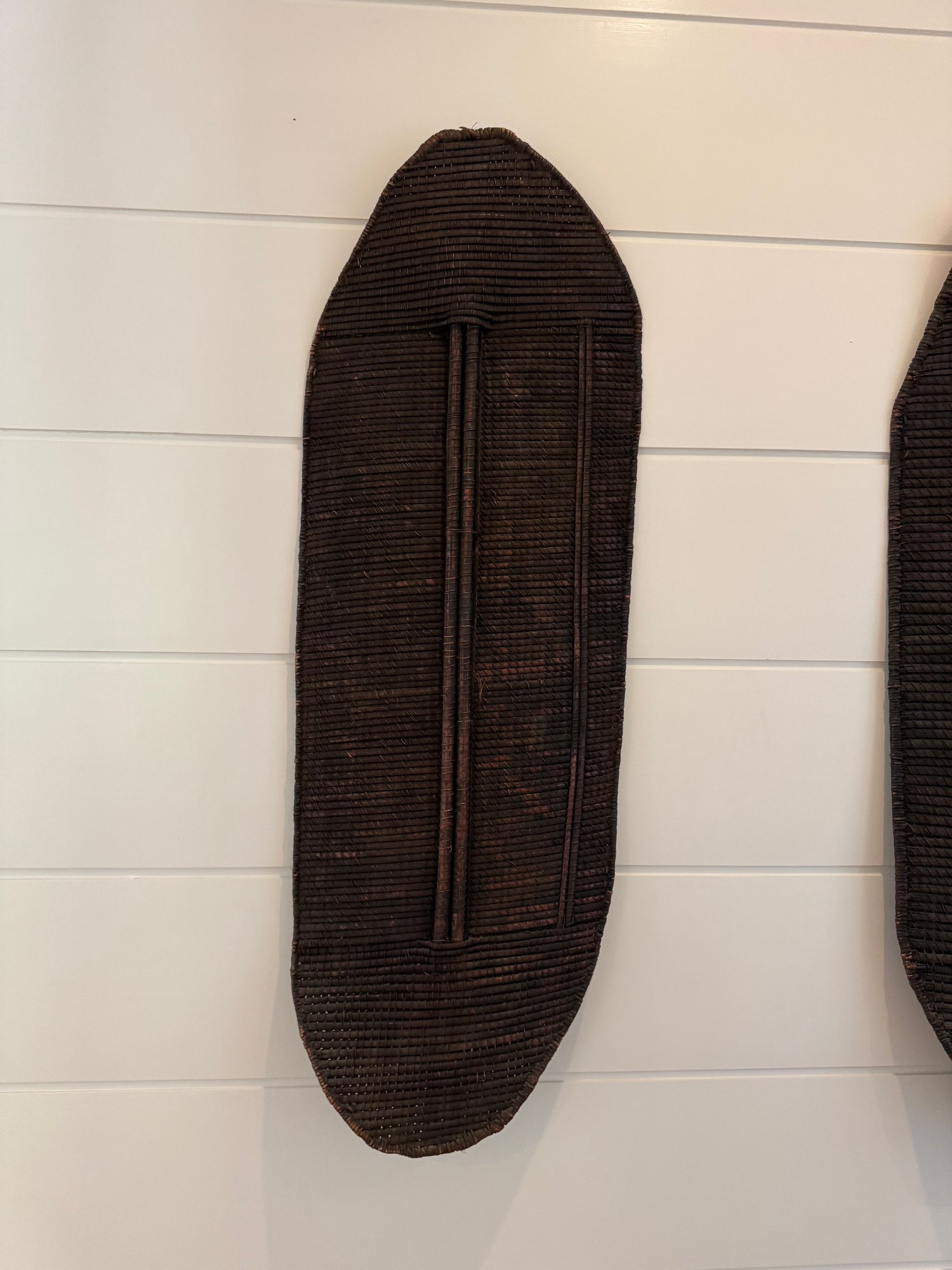 Set Of Three Antique African Woven Shields #9821 | Auctionninja.com