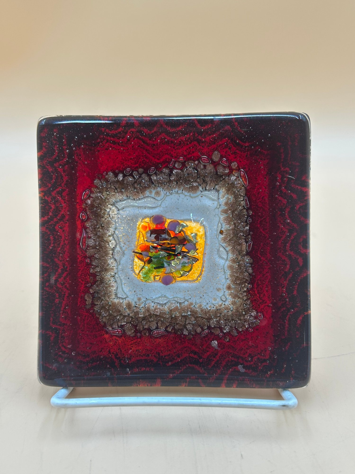 Handmade Glass Dish From Greece #18790 | Auctionninja.com