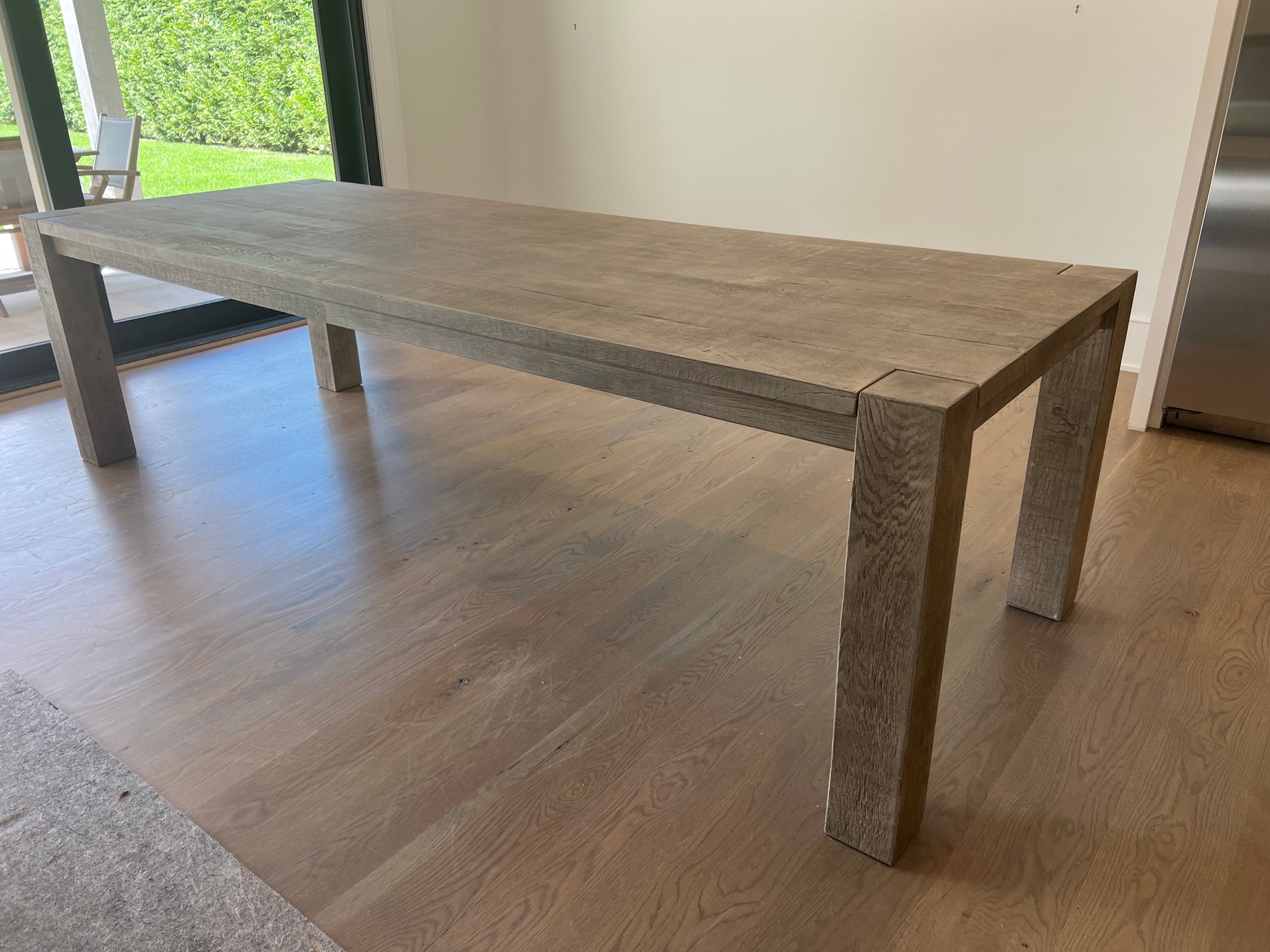 Restoration Hardware Reclaimed Oak Parsons Rectangular Dining Table ...