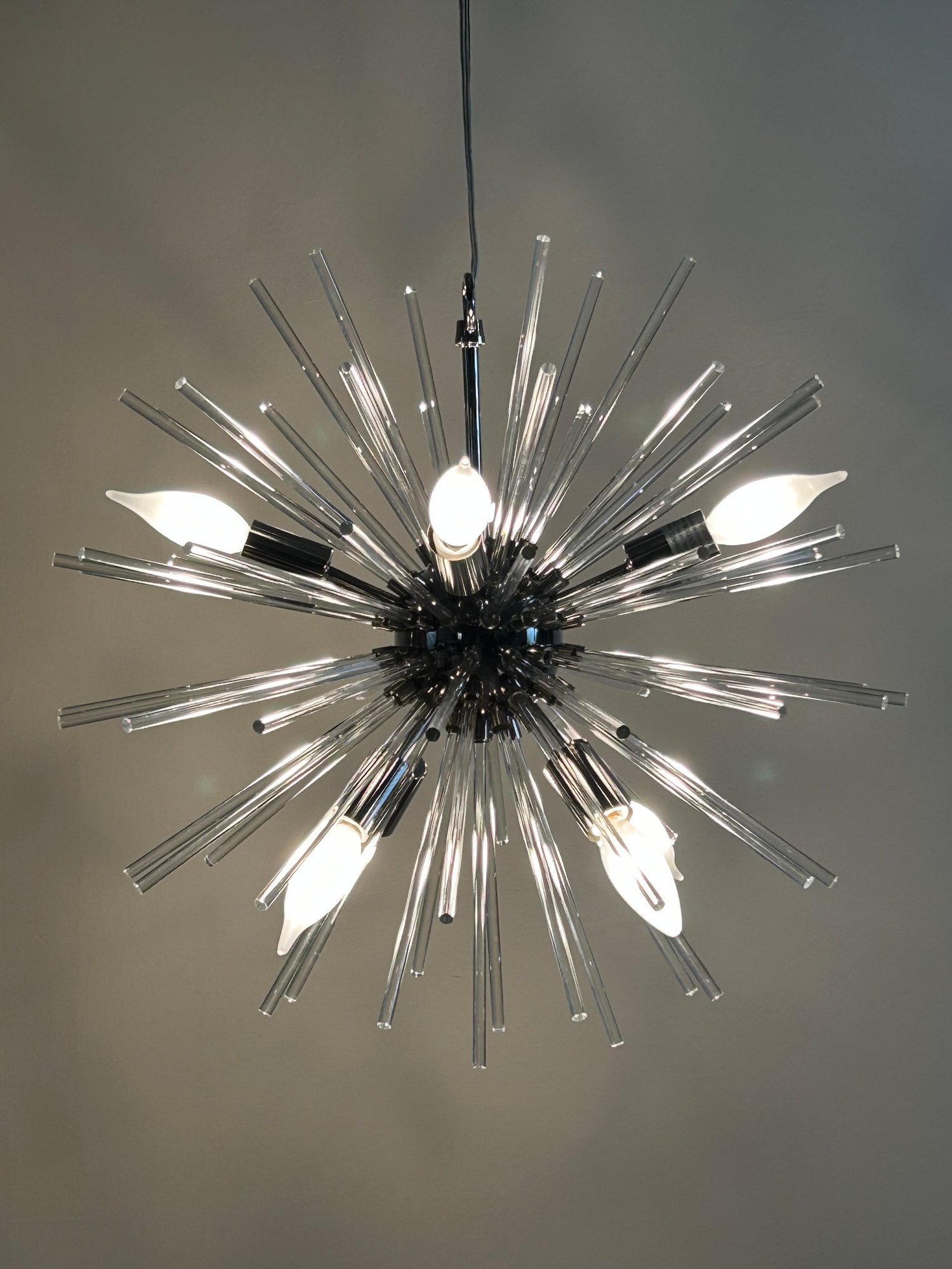 Nuvo Chrome 8 Light Sputnik Pendant #11745 | Auctionninja.com