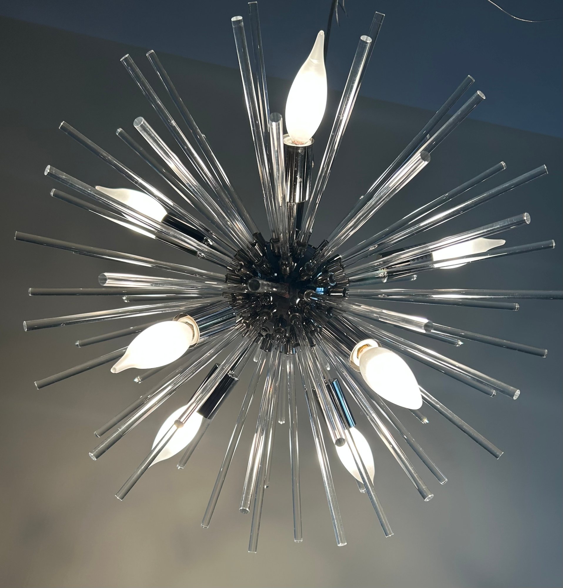 Nuvo Chrome 8 Light Sputnik Pendant #11745 | Auctionninja.com