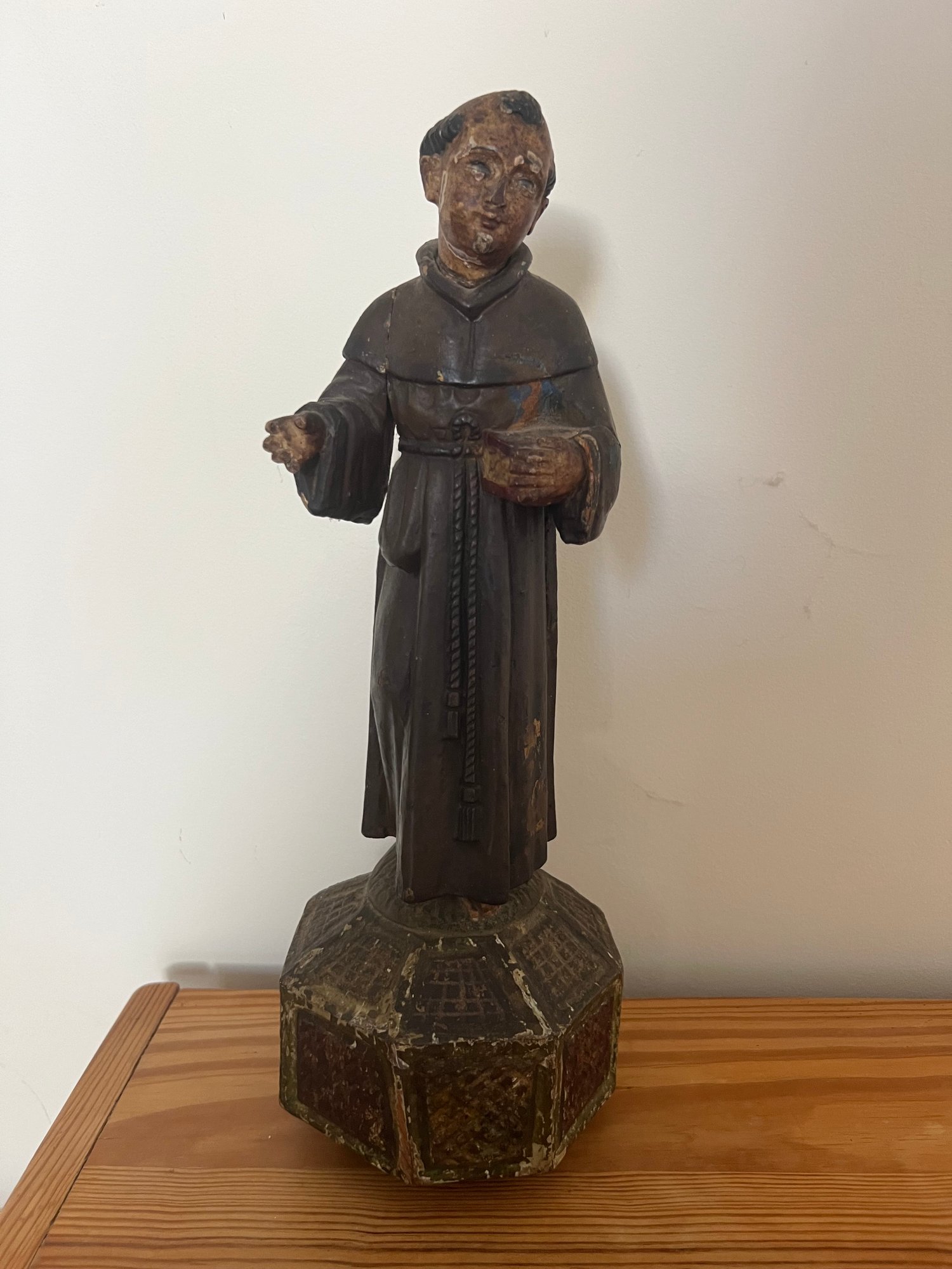 Antique Wood Carving Religious Santos #5365 | Auctionninja.com