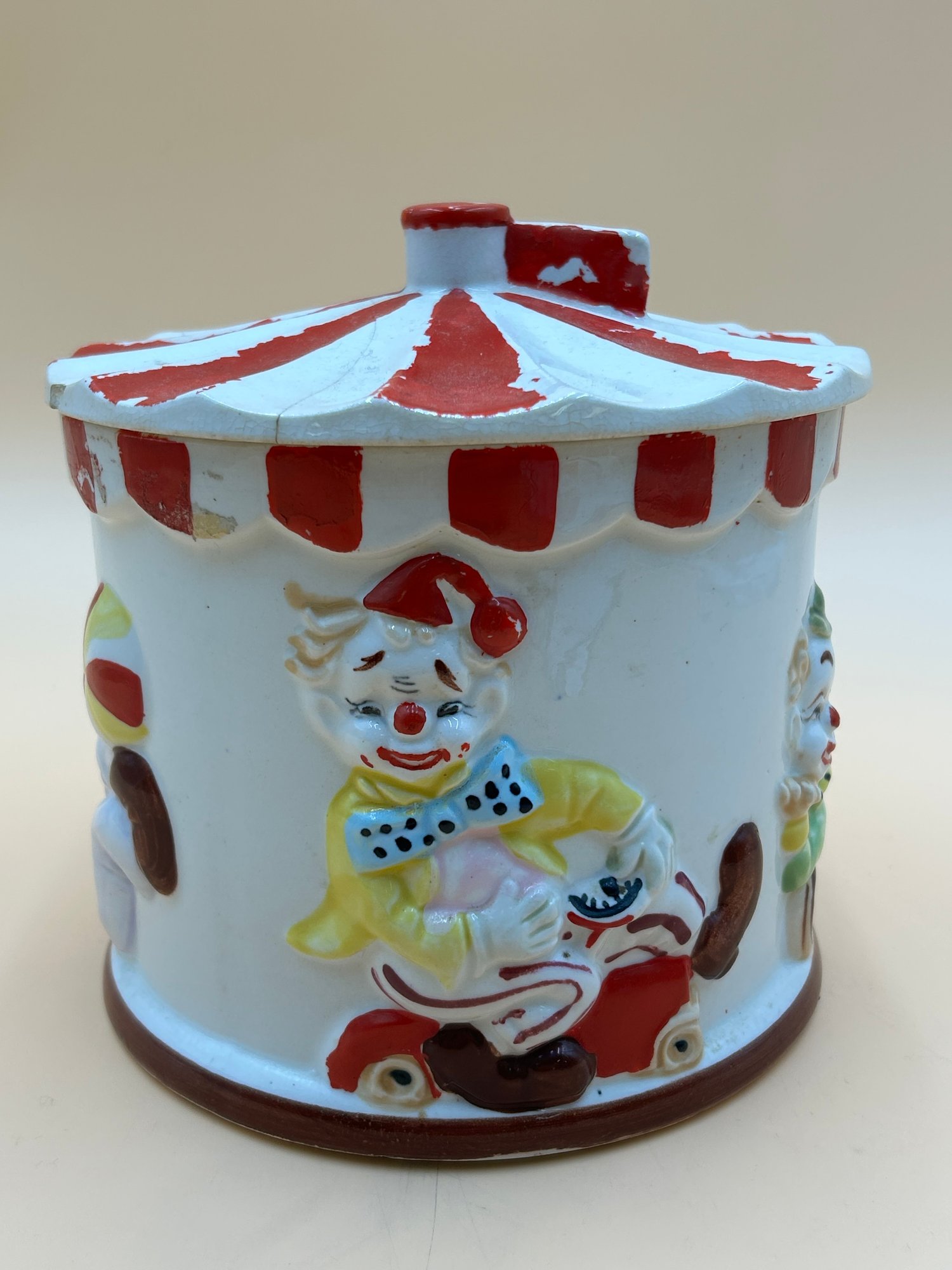 Vintage Clown Themed Cookie Jar #11938 | Auctionninja.com