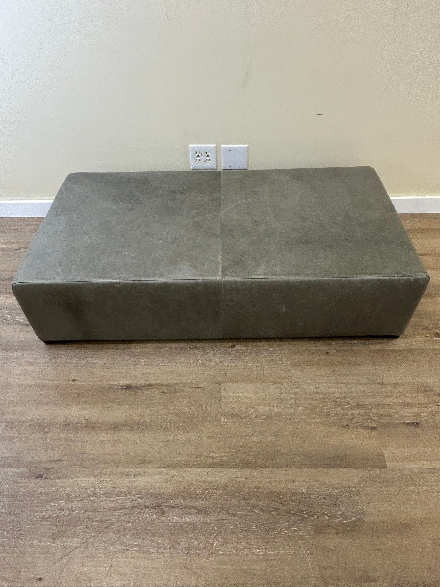 Restoration Hardware Leather Bridge Coffee Table (1of2) #12878 ...