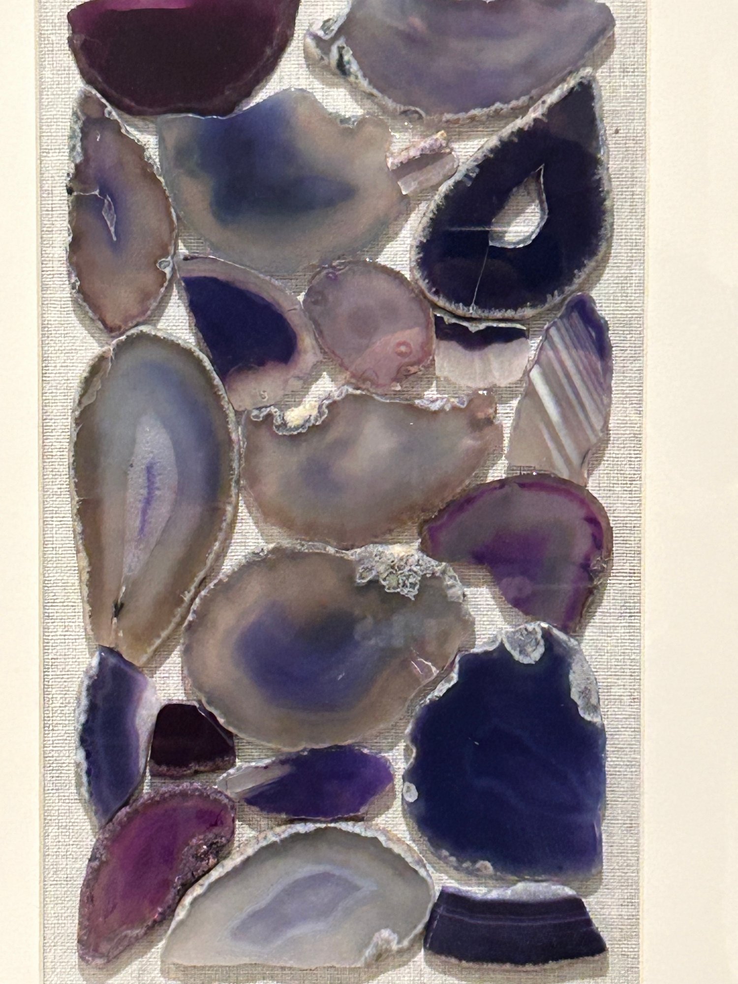 Agate Framed Shadow Box Purple #13050 | Auctionninja.com