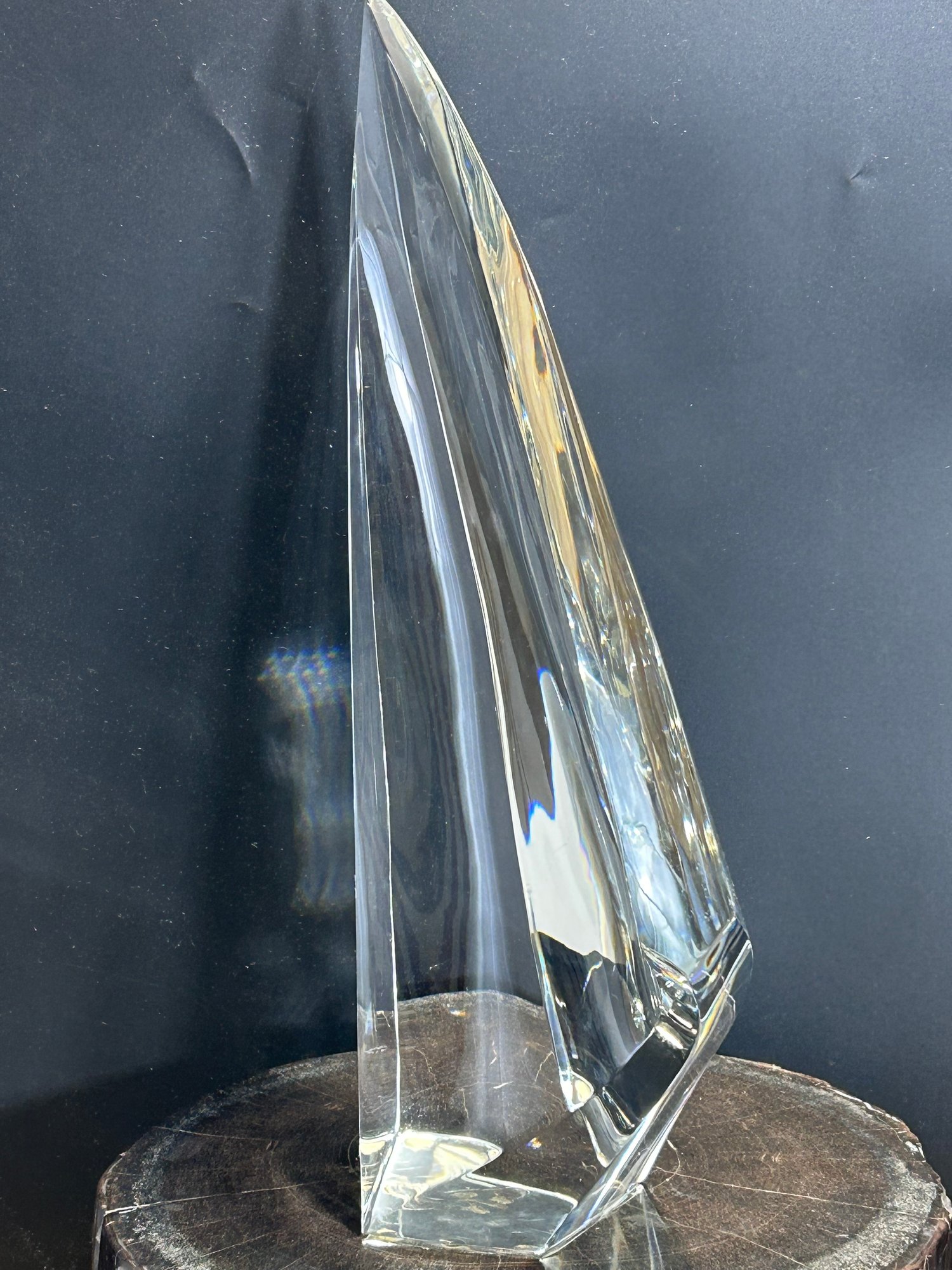 Vintage Crystal Baccarat Sculpture Voile Sail By Robert Rigot #9159 ...