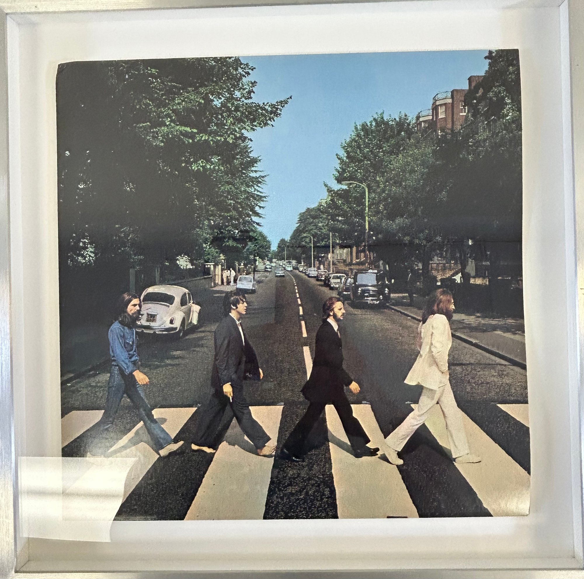 Four Framed Classic Rock Vinyl Record Albums #9496 | Auctionninja.com