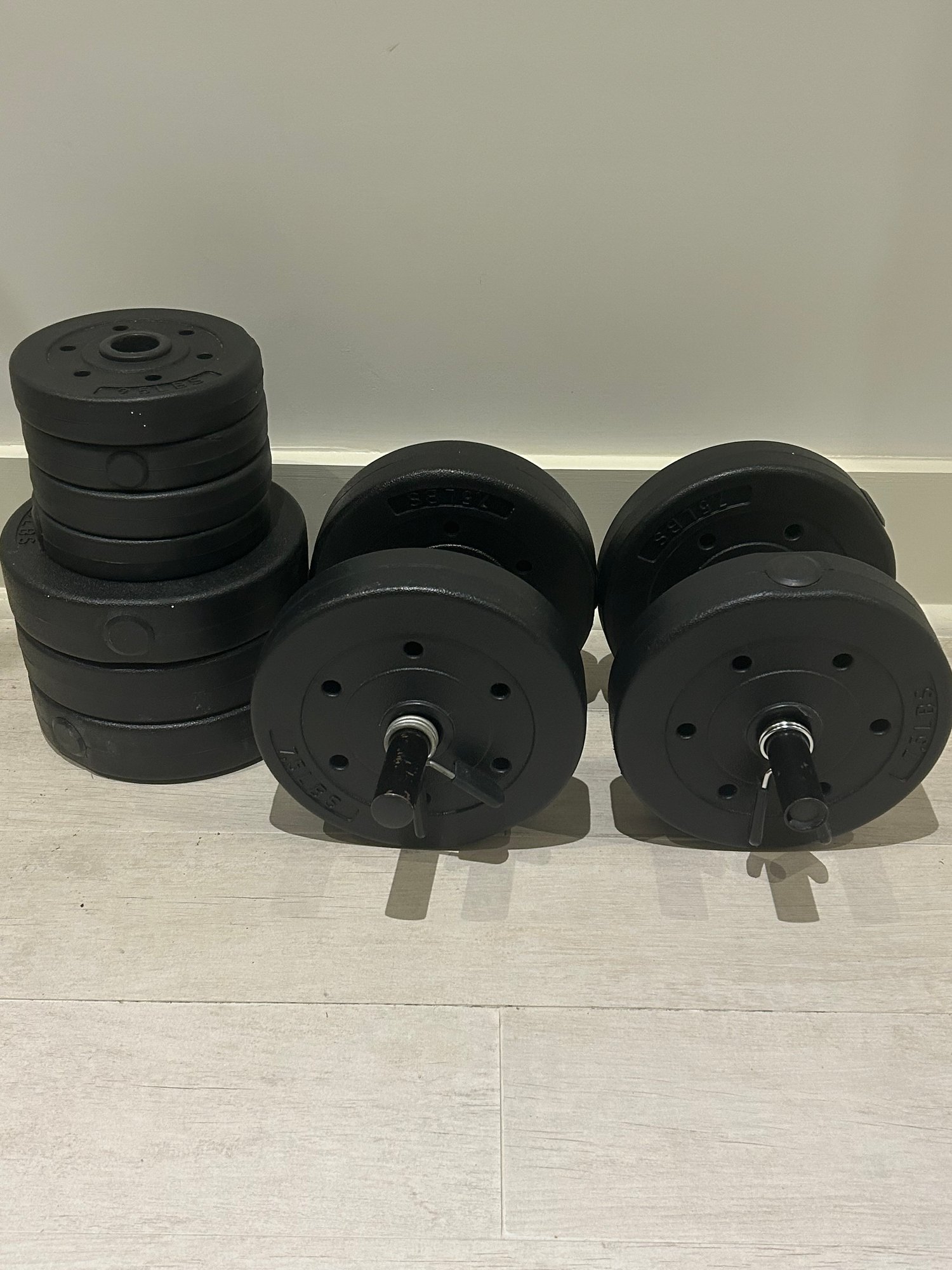 Dumbbell's With 60lbs Of Weight #10042 | Auctionninja.com