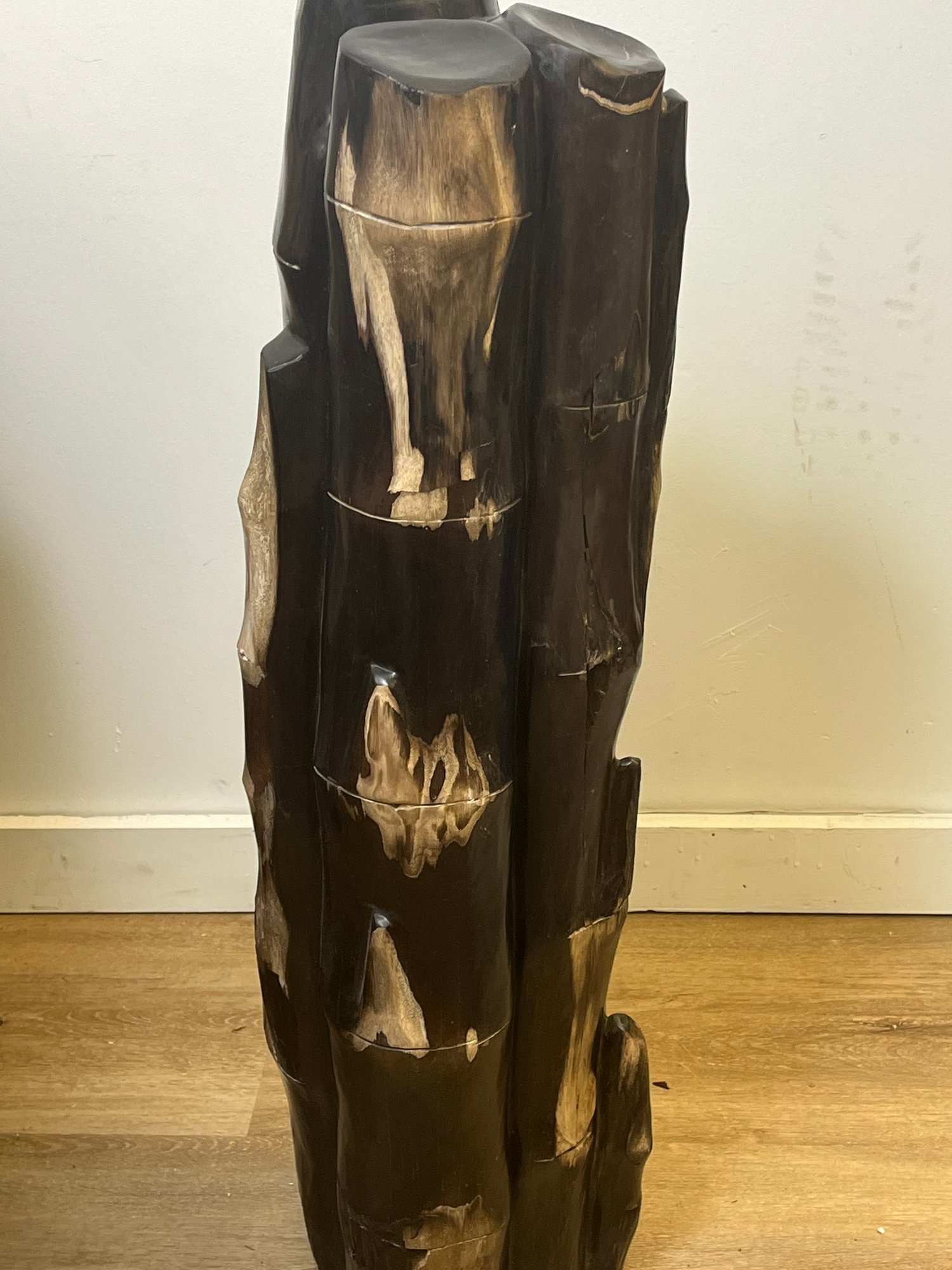 PETRIFIED BAMBOO WOOD SCLUPTURE #6225 | Auctionninja.com