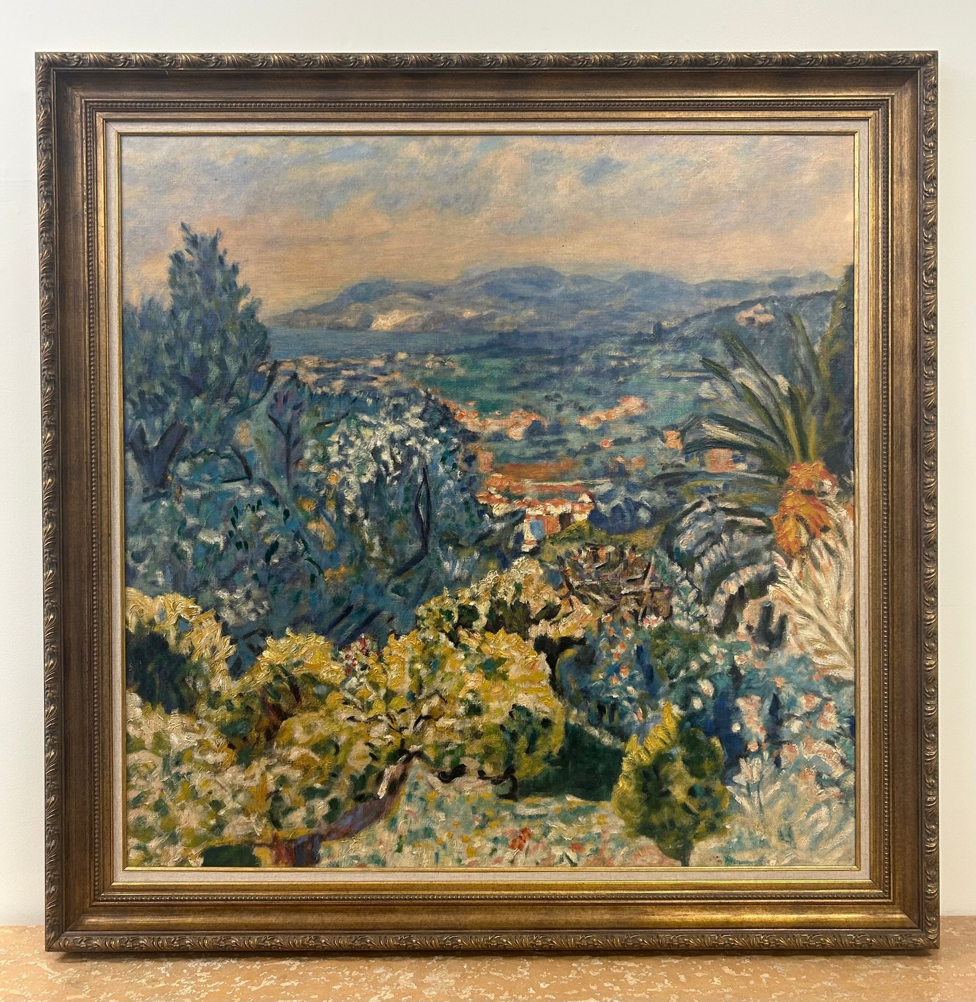 Oil On Canvas. Reproduction Of Artist-Pierre Bonnard-cote DAzur #18686 ...