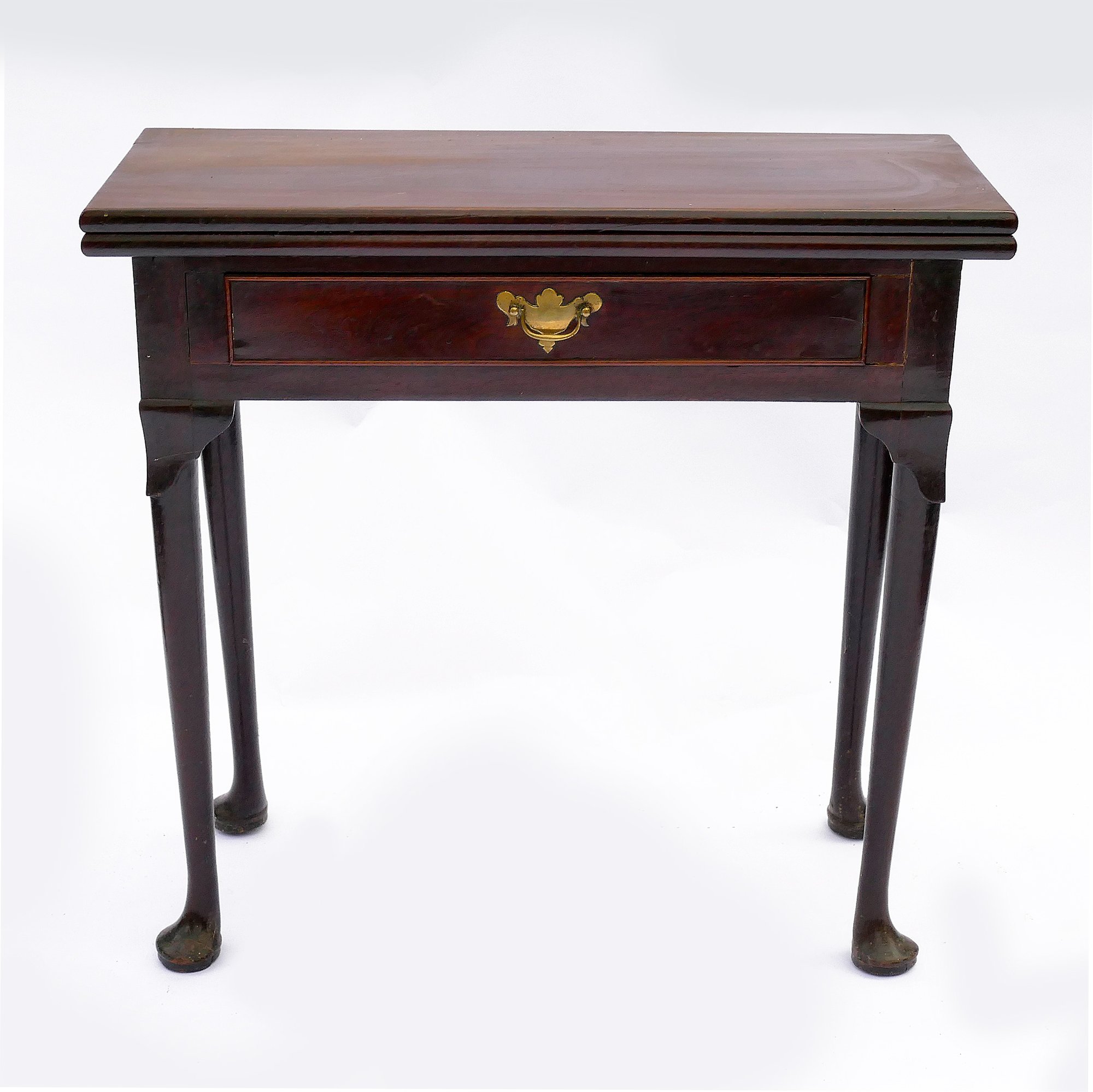 18th C. Mahogany Chippendale Card Table #17815 | Auctionninja.com