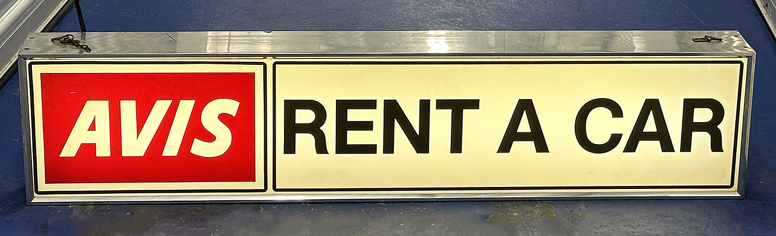 Vintage Indoor Lighted Sign - Avis Rental Cars - 50" Long #19426 ...