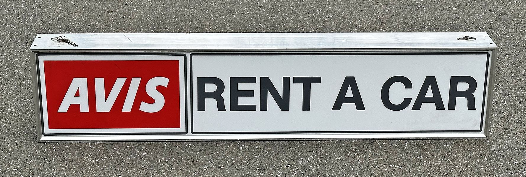 Vintage Indoor Lighted Sign - Avis Rental Cars - 50" Long #19426 ...
